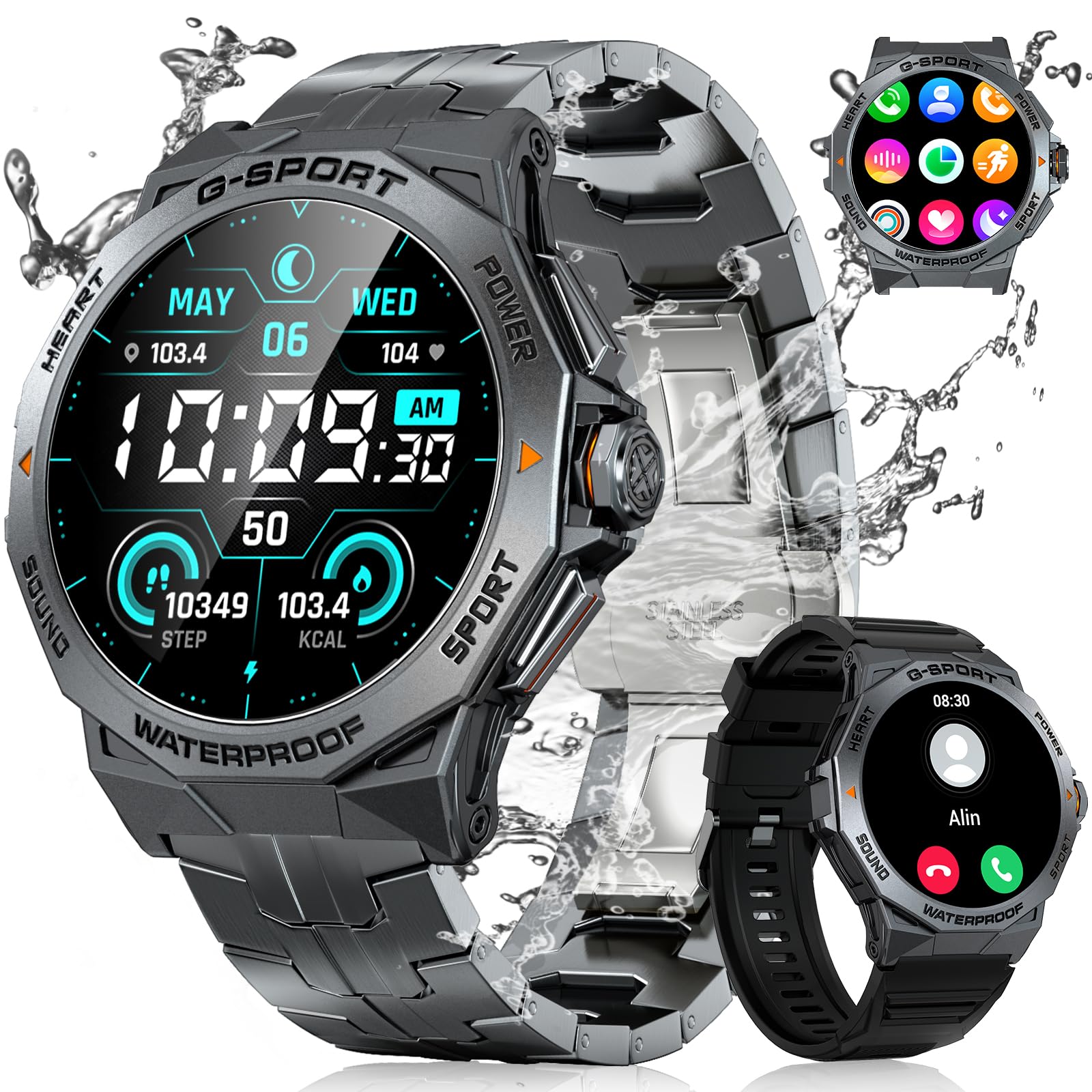 Snapklik.com : PODOEIL Military Smart Watch For Men