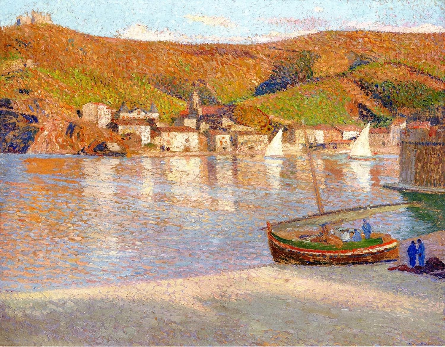 Amazon.com: Henri Martin Sailboats in The Port Private Collection 24" x ...
