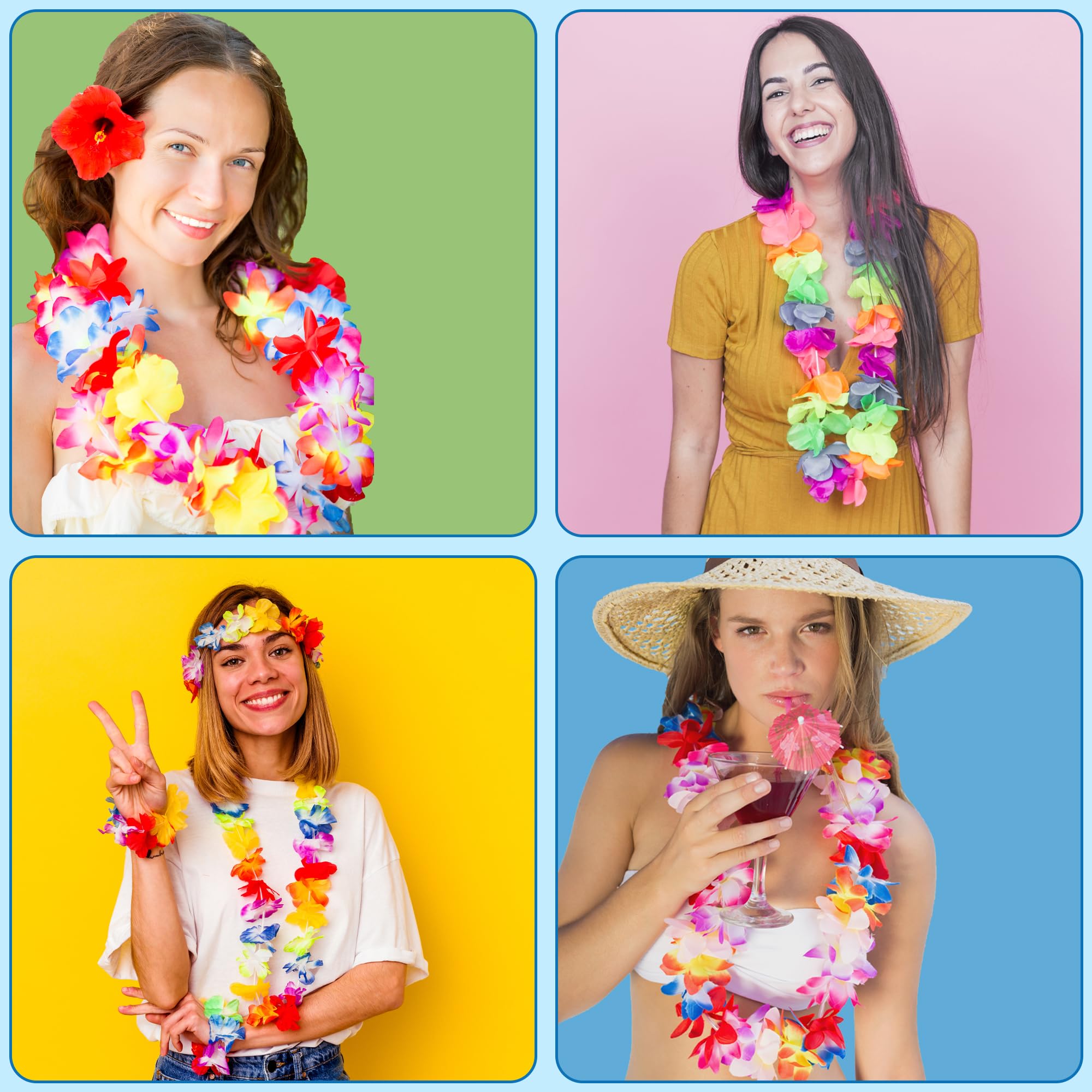 Snapklik.com : Luau Party Decorations - 24 Pack Leis For Luau Party ...