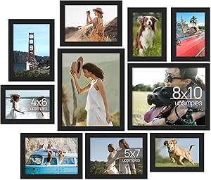 Amazon.com - upsimples 10 Pack Picture Frames Collage Wall Decor for ...
