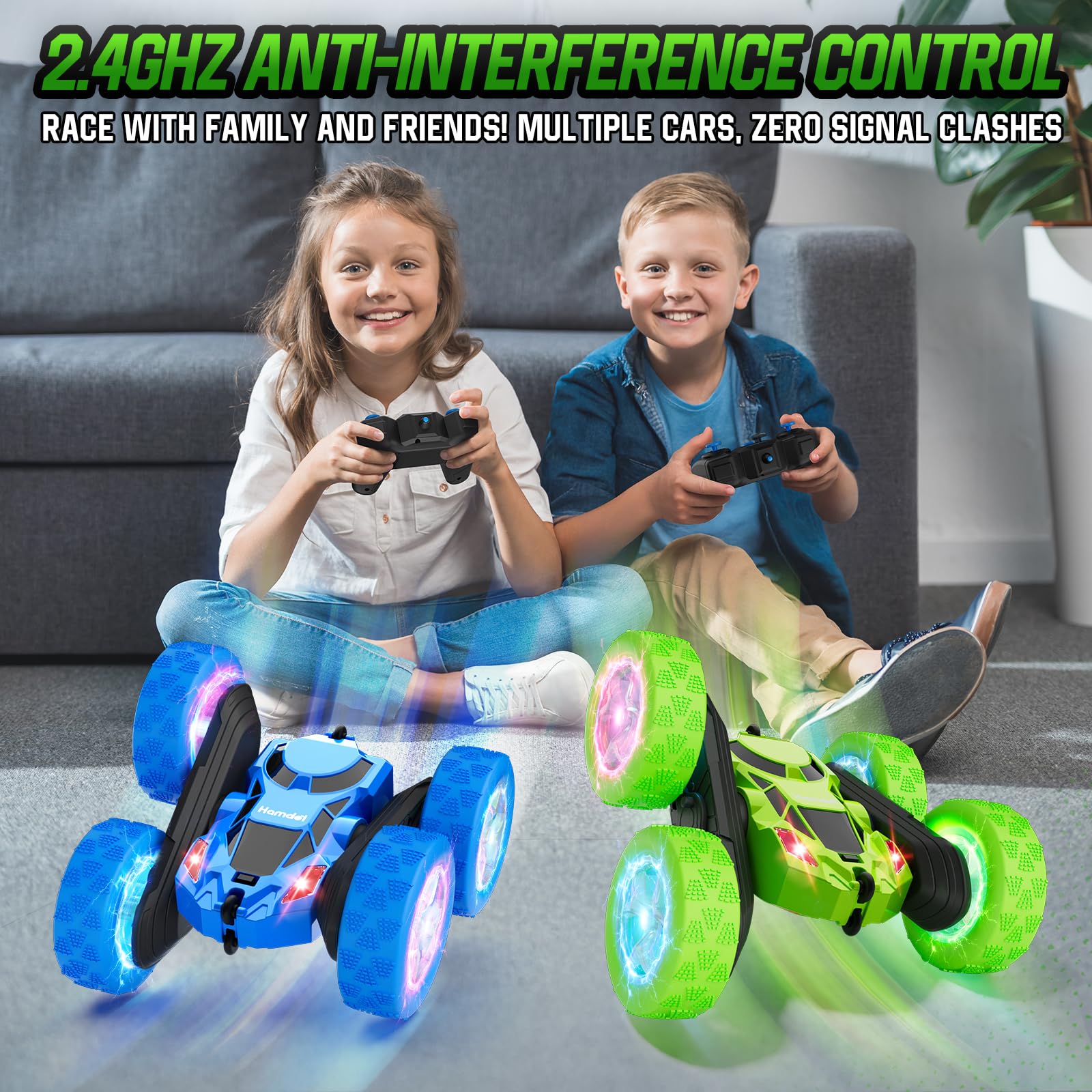 Snapklik.com : Hamdol Remote Control Stunt Car For Kids, 360 Spinning ...