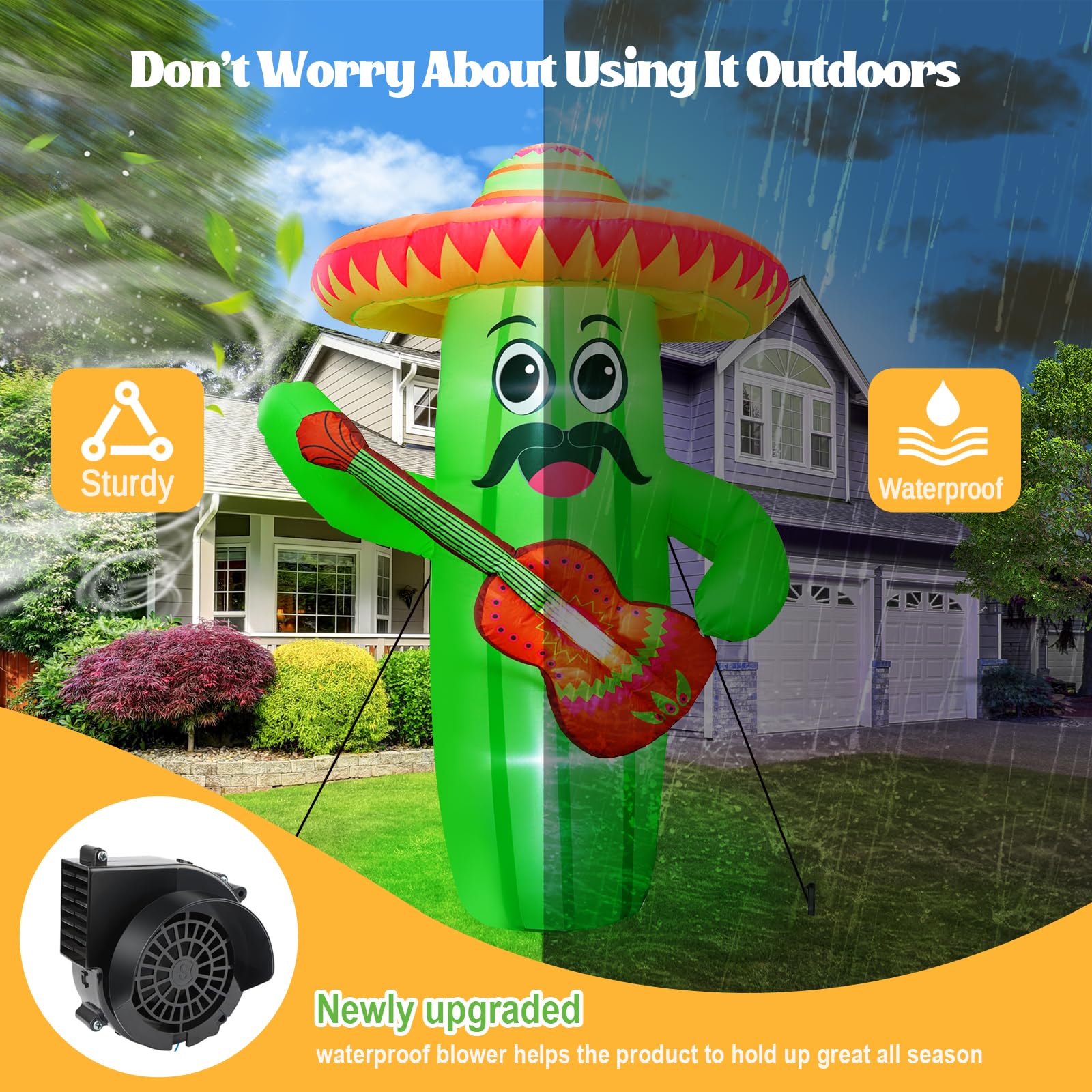 Snapklik.com : PARAYOYO 8FT Cinco De Mayo Inflatables, Built-in 4 LED ...