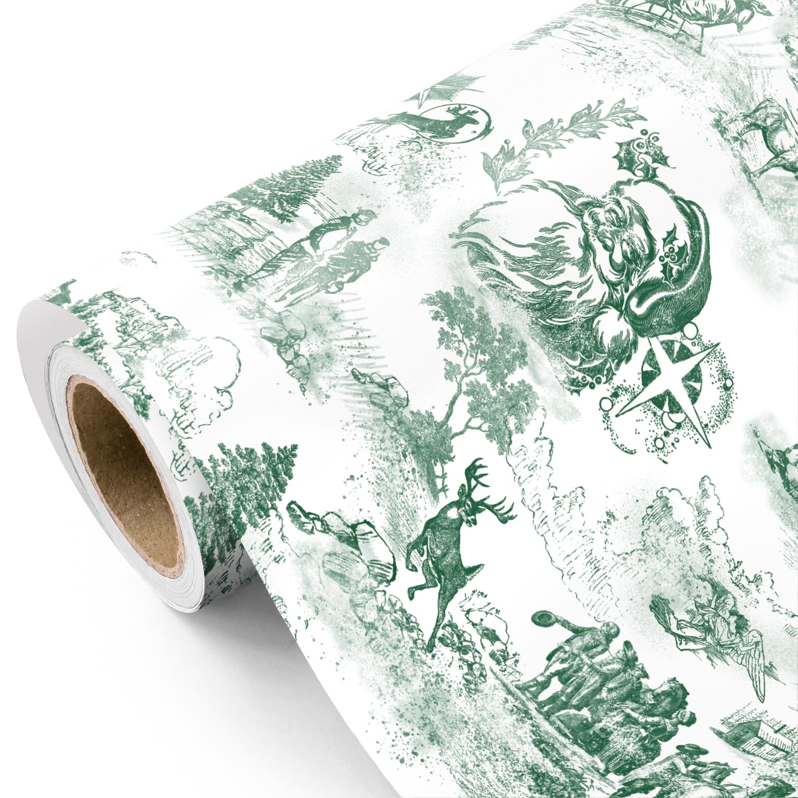 Snapklik.com : WRAPAHOLIC Toile Vintage Christmas Wrapping Paper - Mini ...