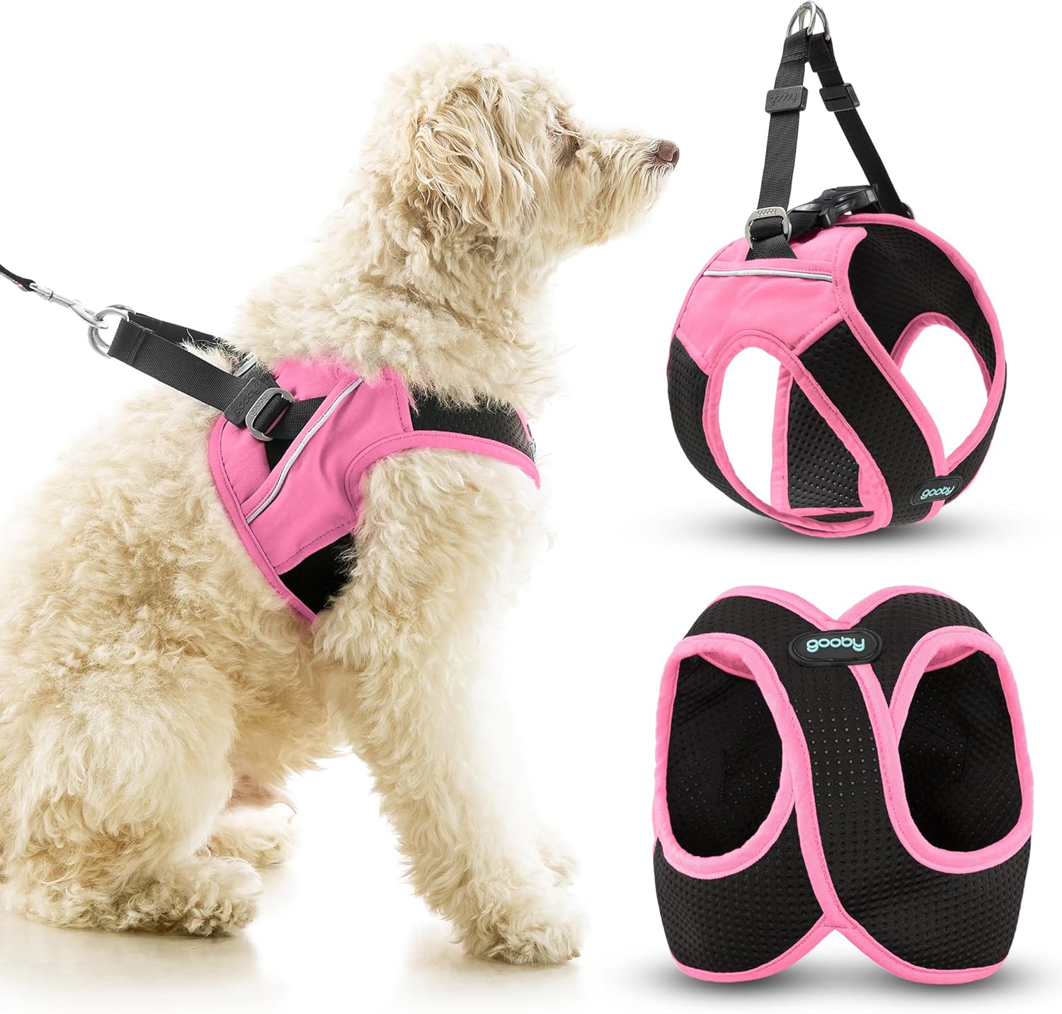 Amazon.com : Gooby Escape Free Easy Fit X Step in Dog Harness ...