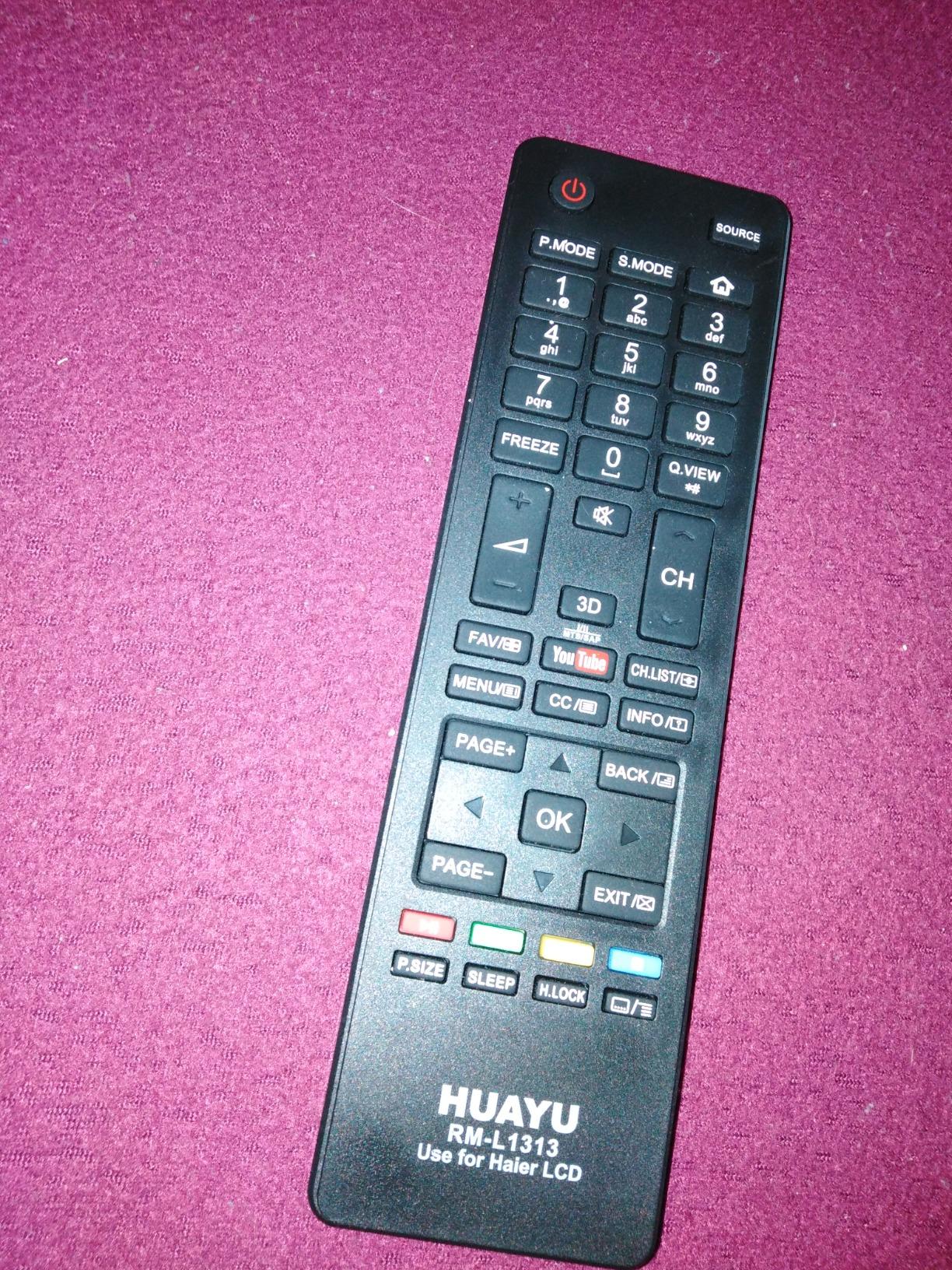 Mando a Distancia para Haier LED/LCD 3D TV - Botón Youtube : Amazon.es ...