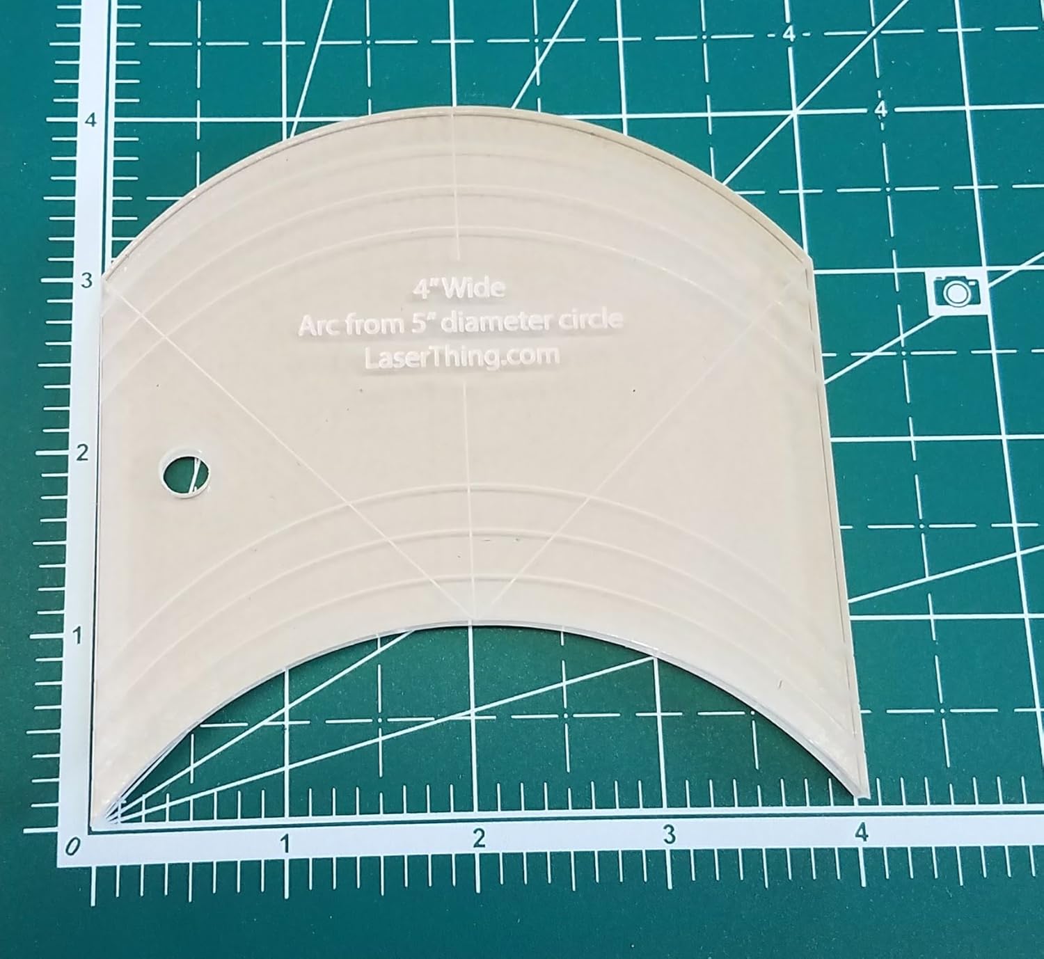 Amazon.com: Long Arm Arc Quilting Template Ruler 1/4" Thick (4" Wide ...