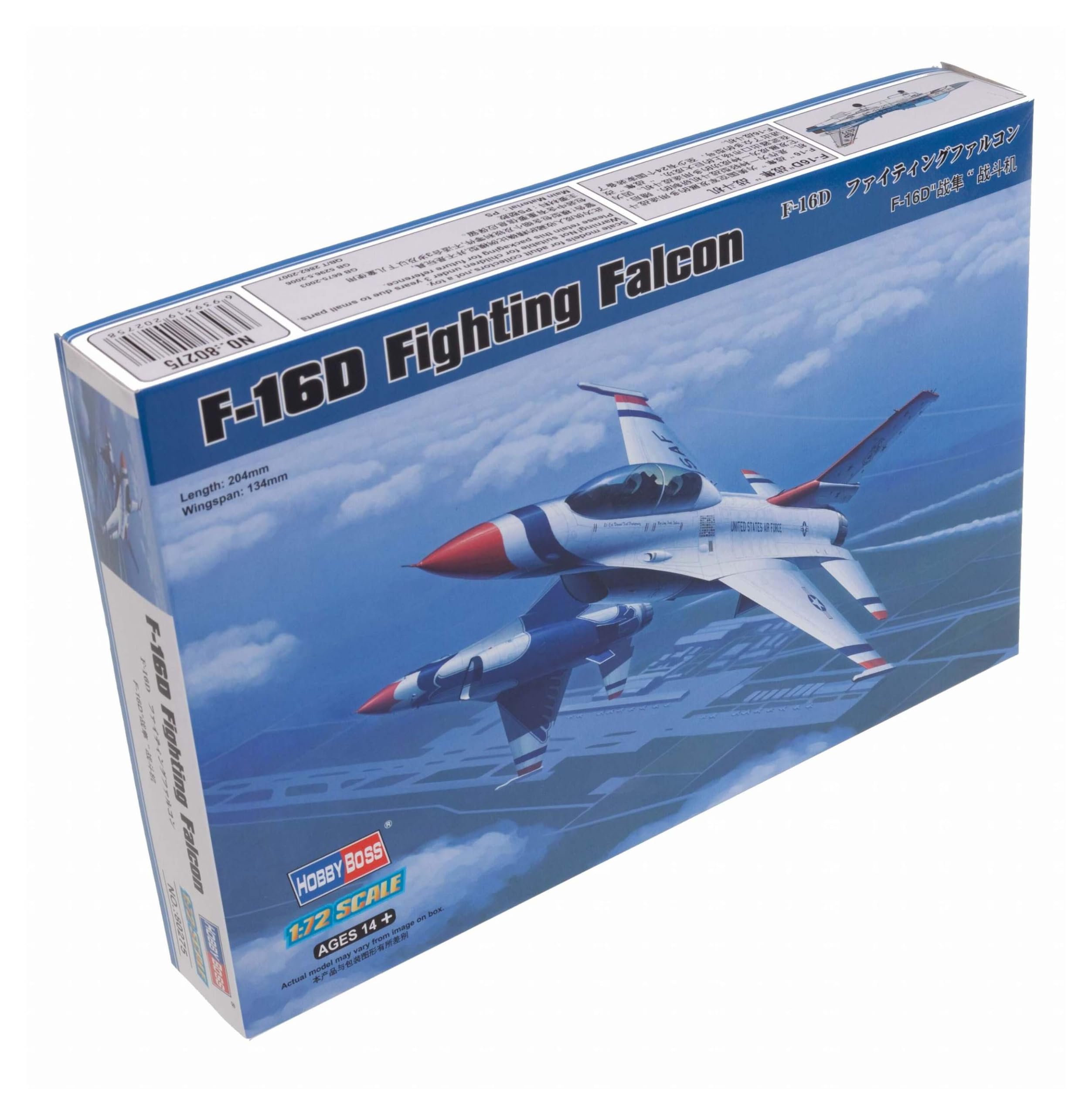Amazon.com: Hobby Boss F-16D Fighting Falcon Airplane Model Building ...