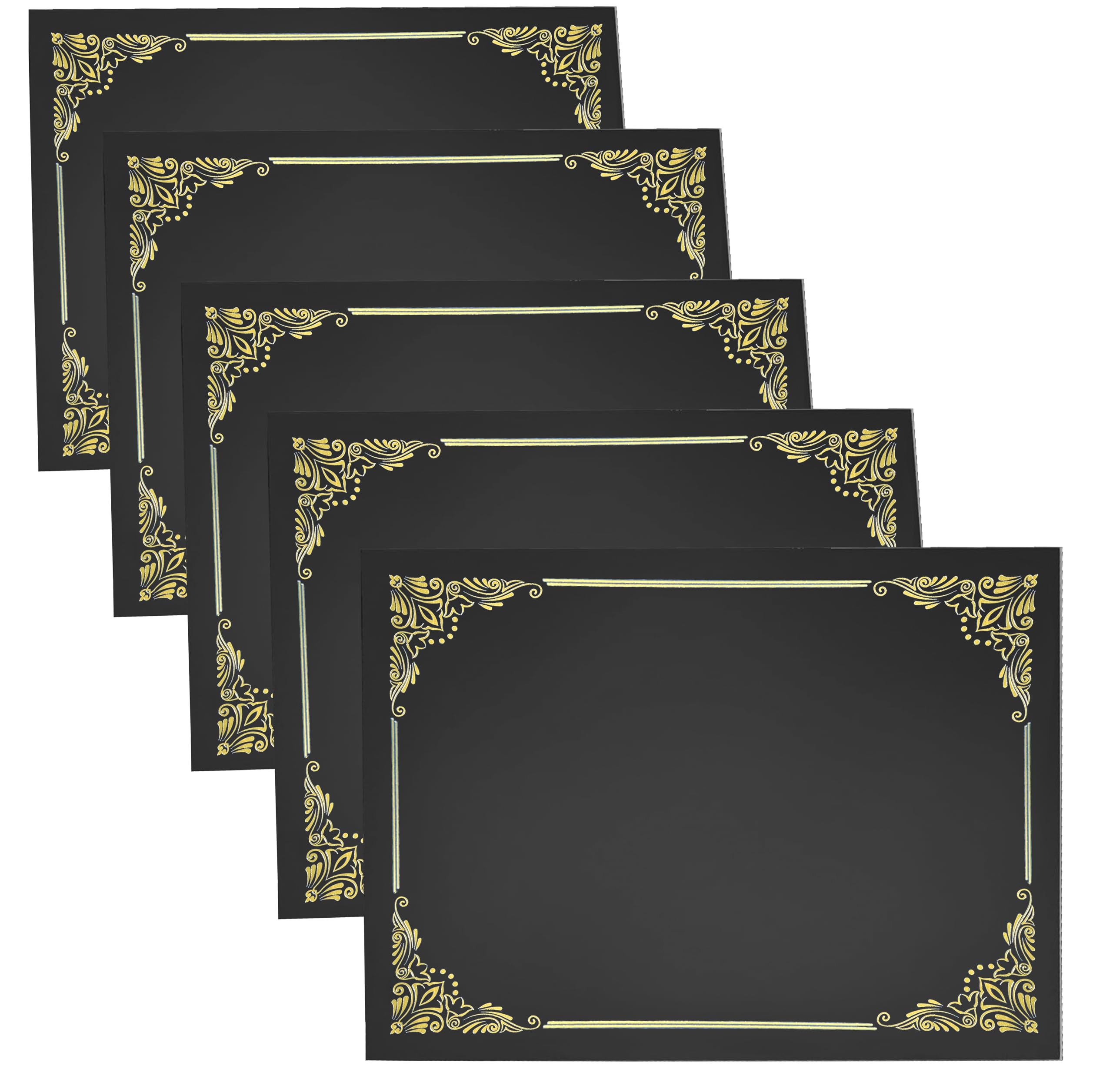 Snapklik.com : 5 Packs, Certificate Holders, Diploma Covers, Gold Foil ...