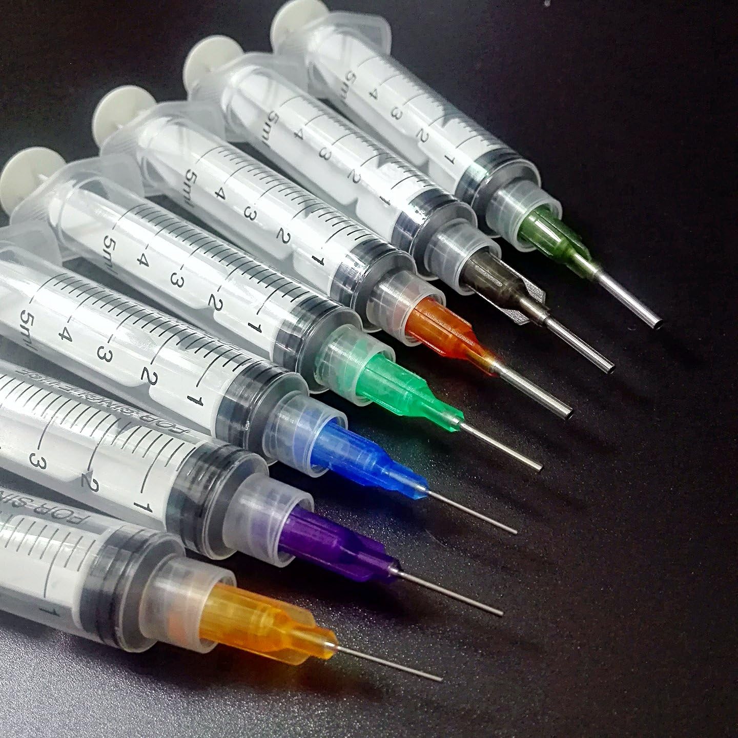 Amazon.com: 30pcs 5ml Industrial Syringes with Plastic Mixed Size Blunt ...