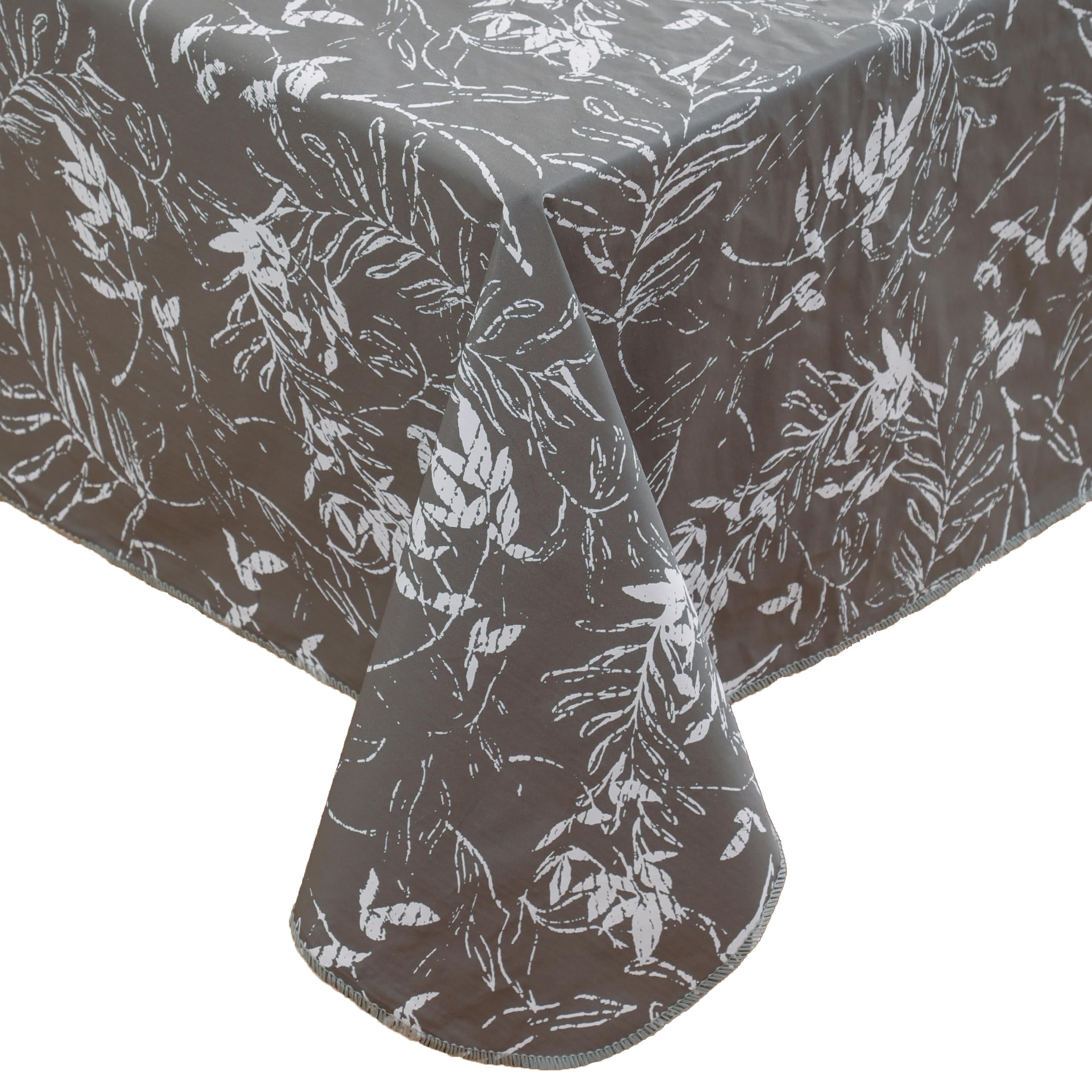 Amazon.com: Heavy Duty Vinyl Tablecloth with Flannel Backing Waterproof ...