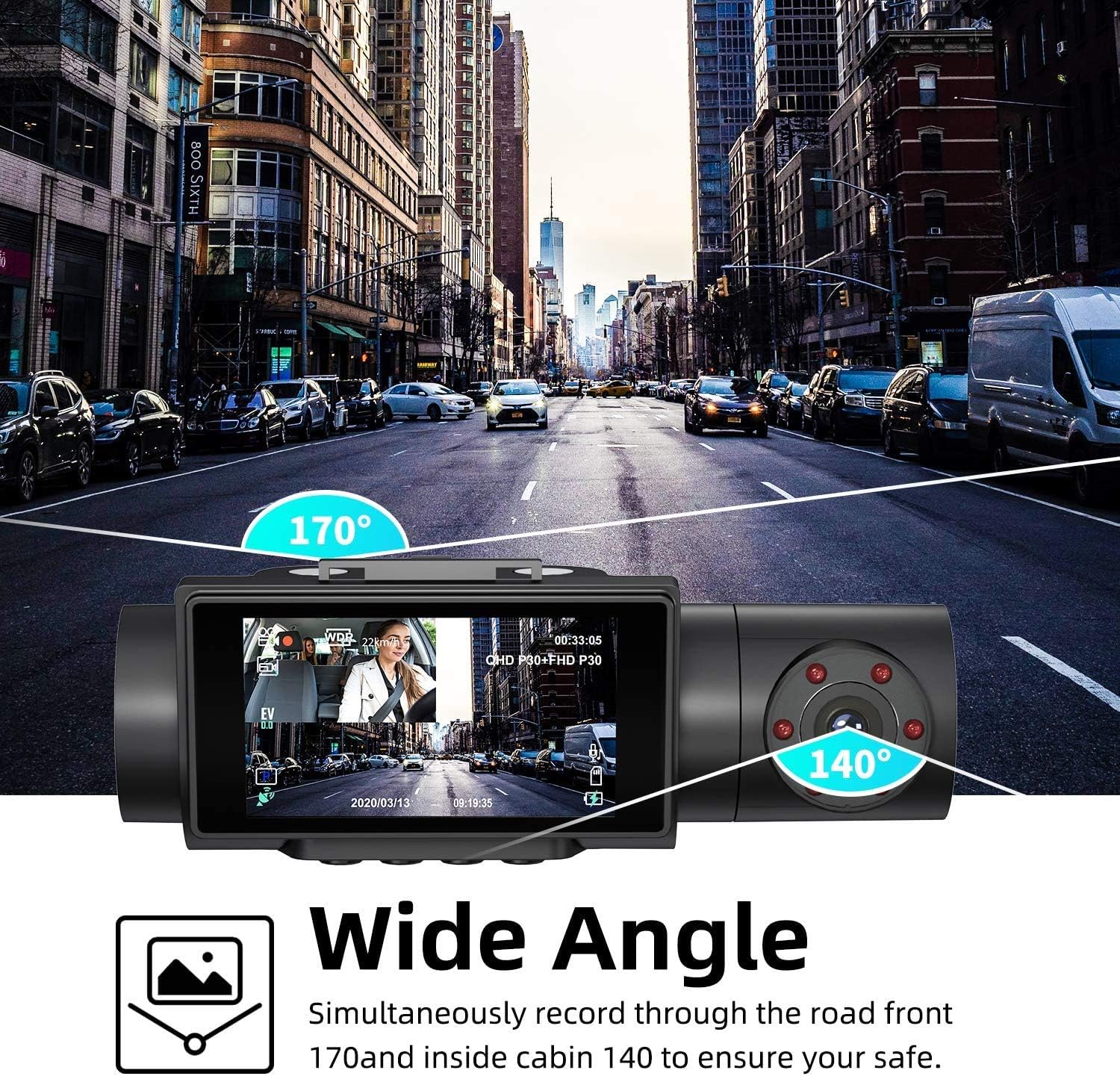 Blасk Frіdау - 60% оƒƒ AQP Dual Dash cam, 4K Single Front Camera 2560P ...