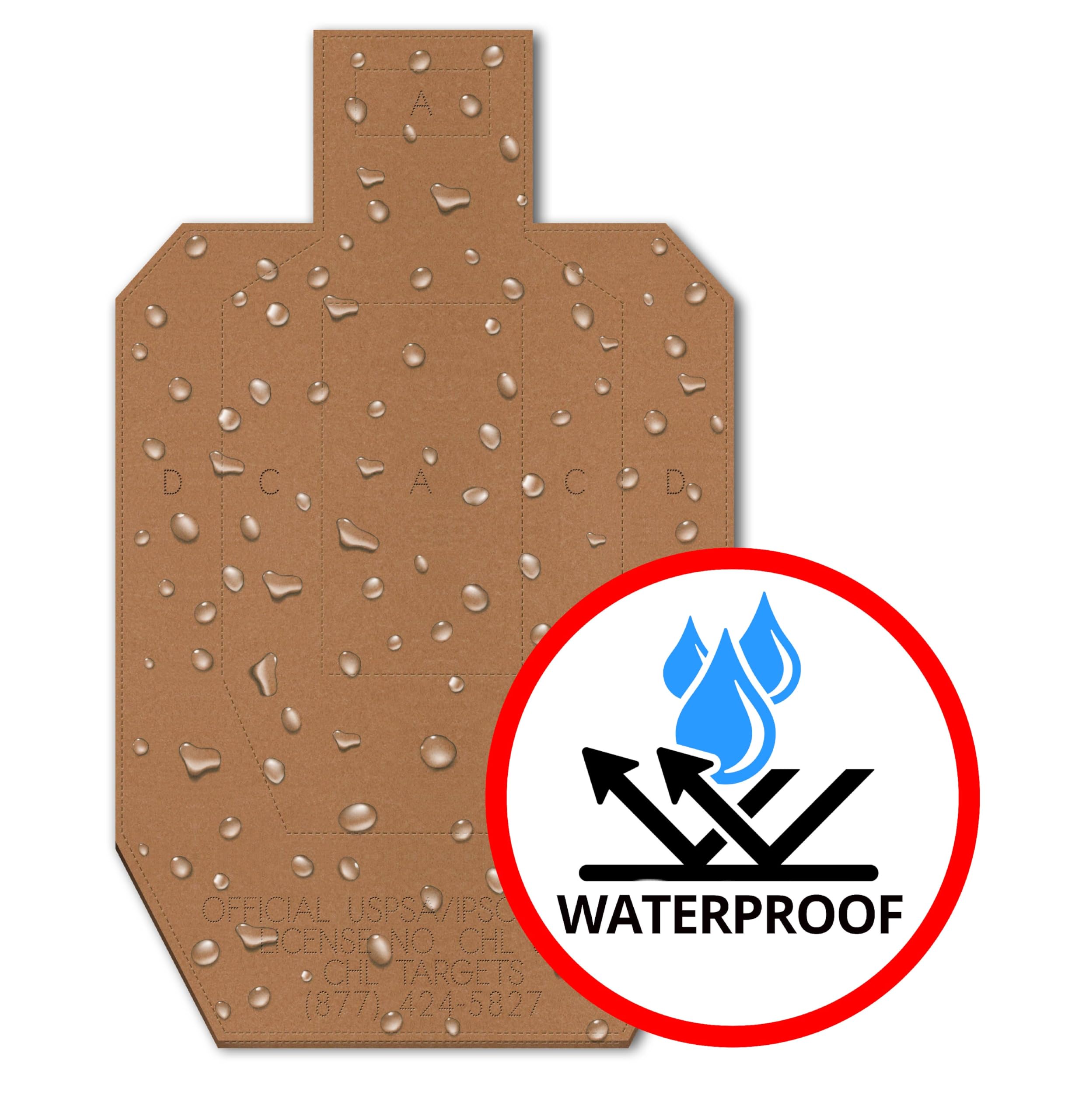 Snapklik.com : Official USPSA/IPSC Cardboard Targets, Competition Torso ...
