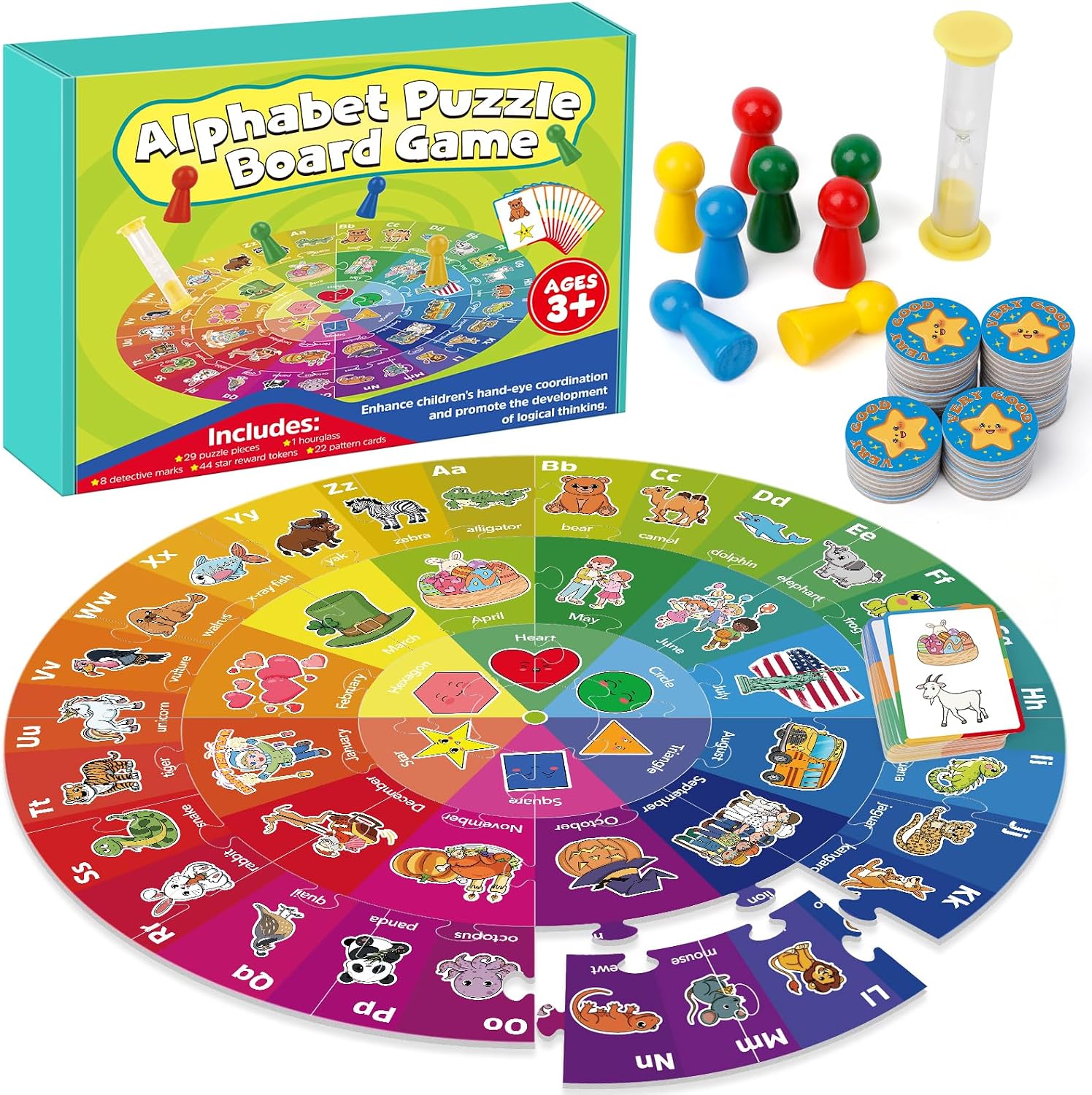 Amazon.com: Quilinz Floor Puzzle,Jigsaw Puzzles,Animal Puzzle for Kids ...