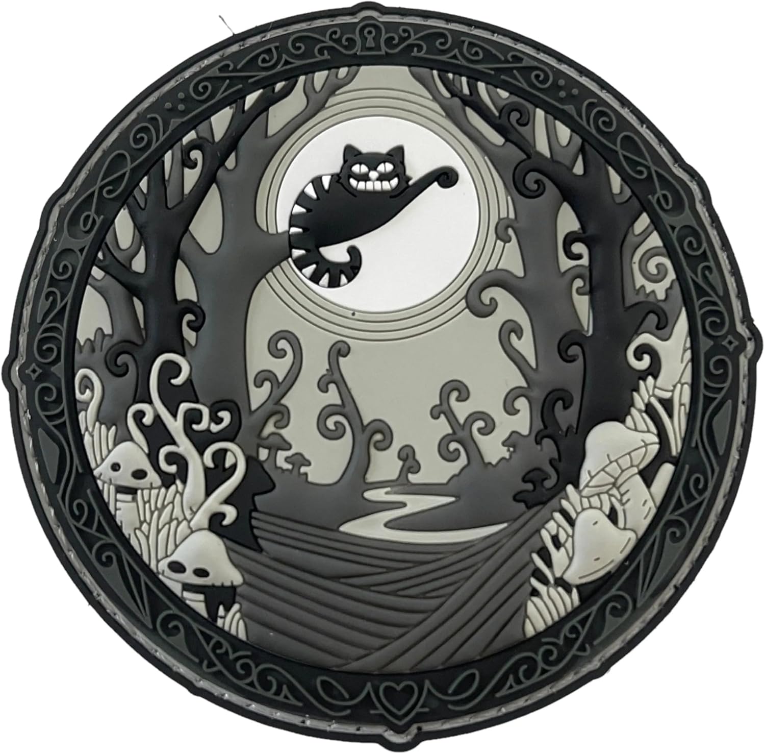 Amazon.com: PATCHLAB #12 Wonderland PVC Morale Patch 3.5 inch with Hook Backing for Backpack ...