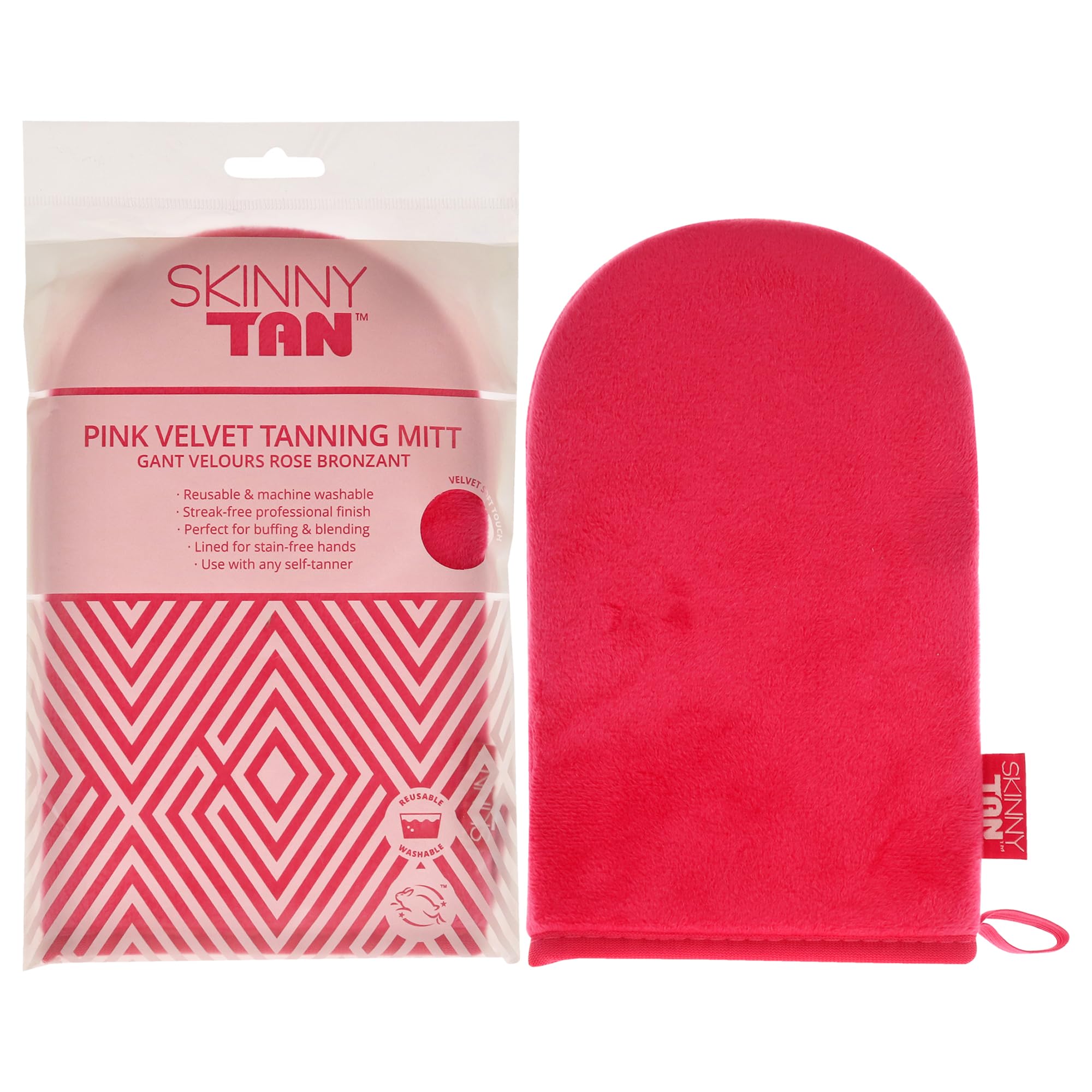Skinny Tan Dual-Use Double Sided Luxury Tanning Mitt Applicator - Tan ...