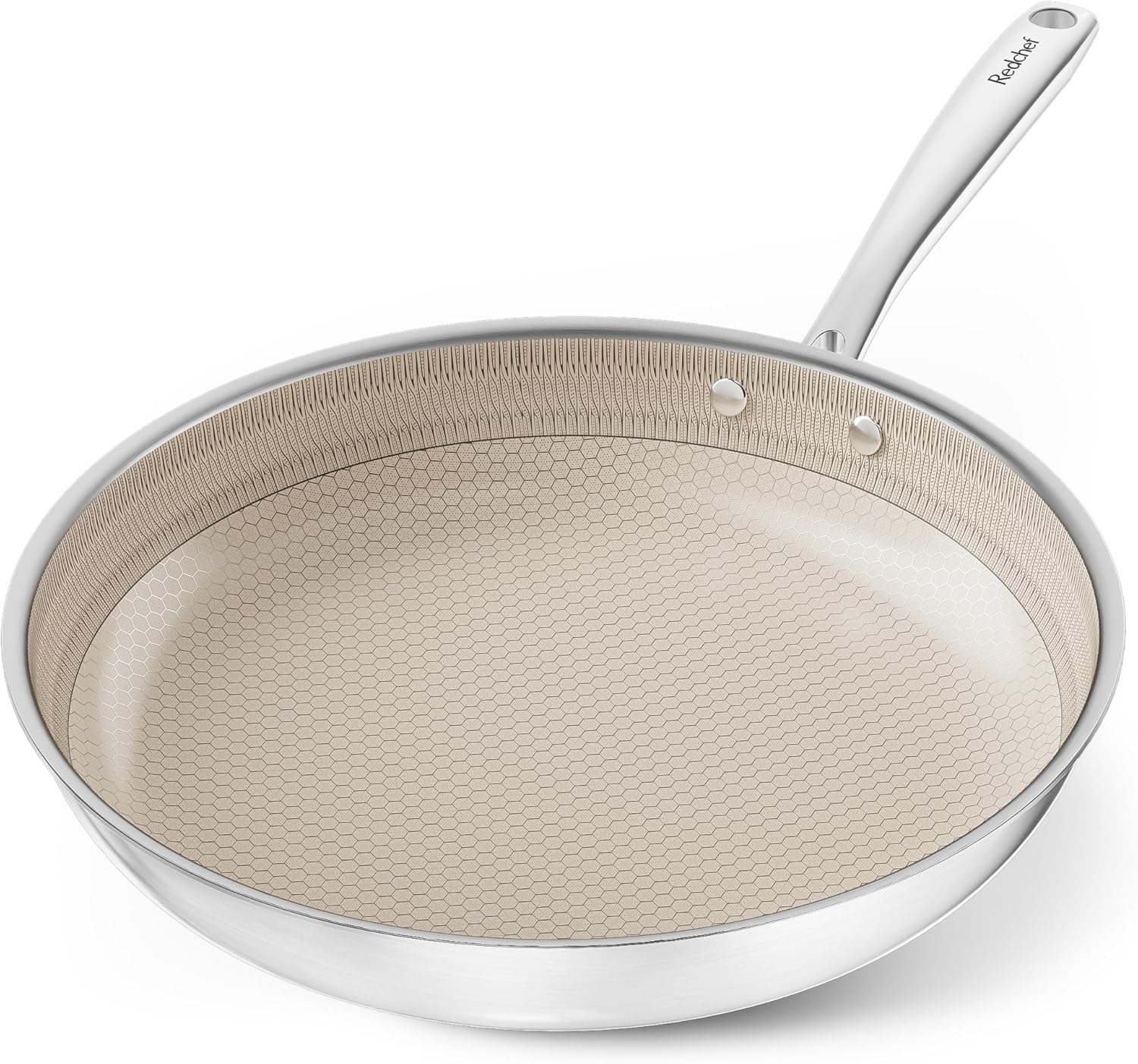 Redchef Ceramic Frying Pan, Hybrid Non Stick Frying Pan, Tri-Ply ...
