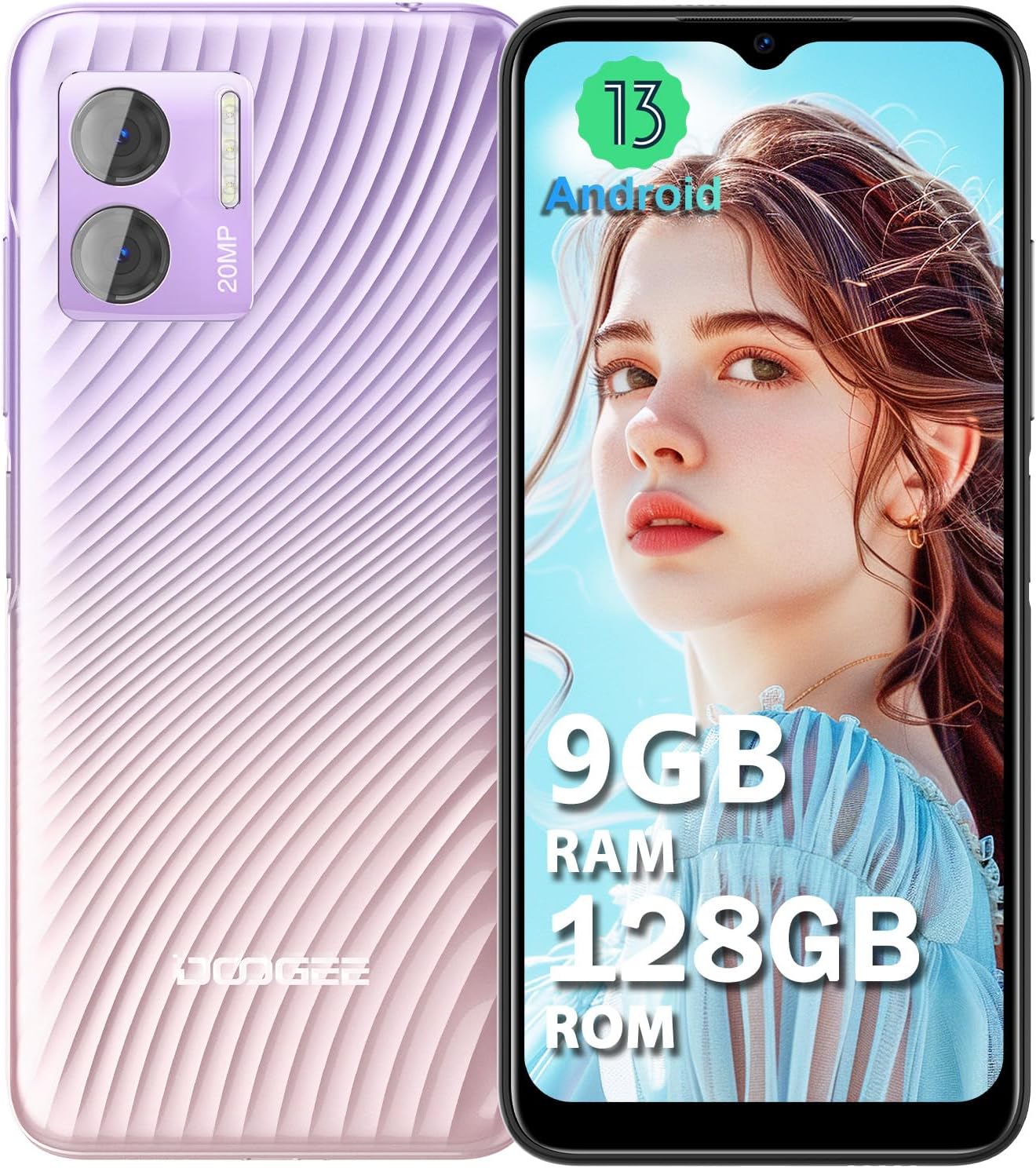 Amazon.com: DOOGEE N50S Cell Phone 2024, 9GB +128GB (1TB TF), Android ...