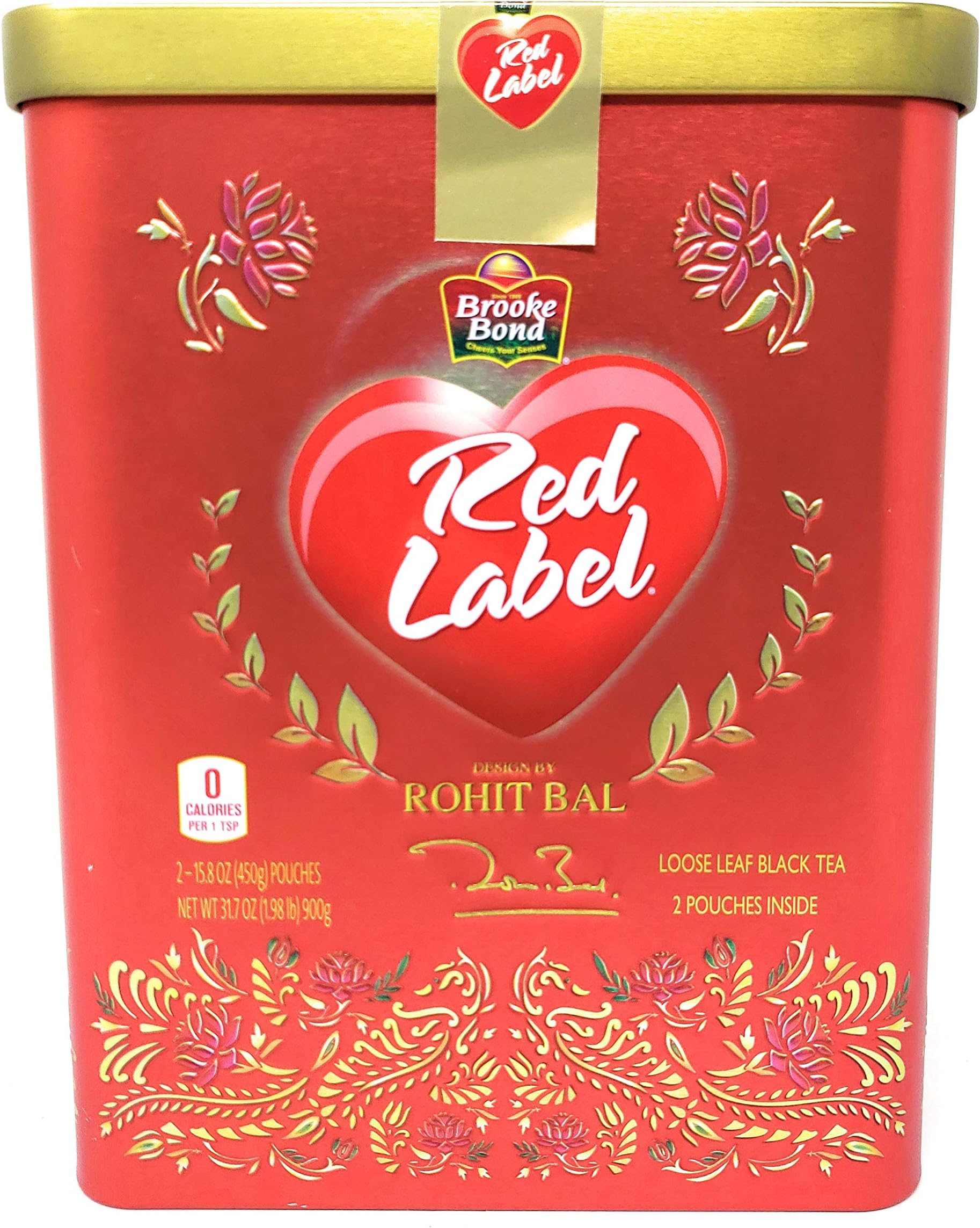 Amazon.com : Red Label Tea | Loose Leaf Tea | Premium Brooke Bond ...