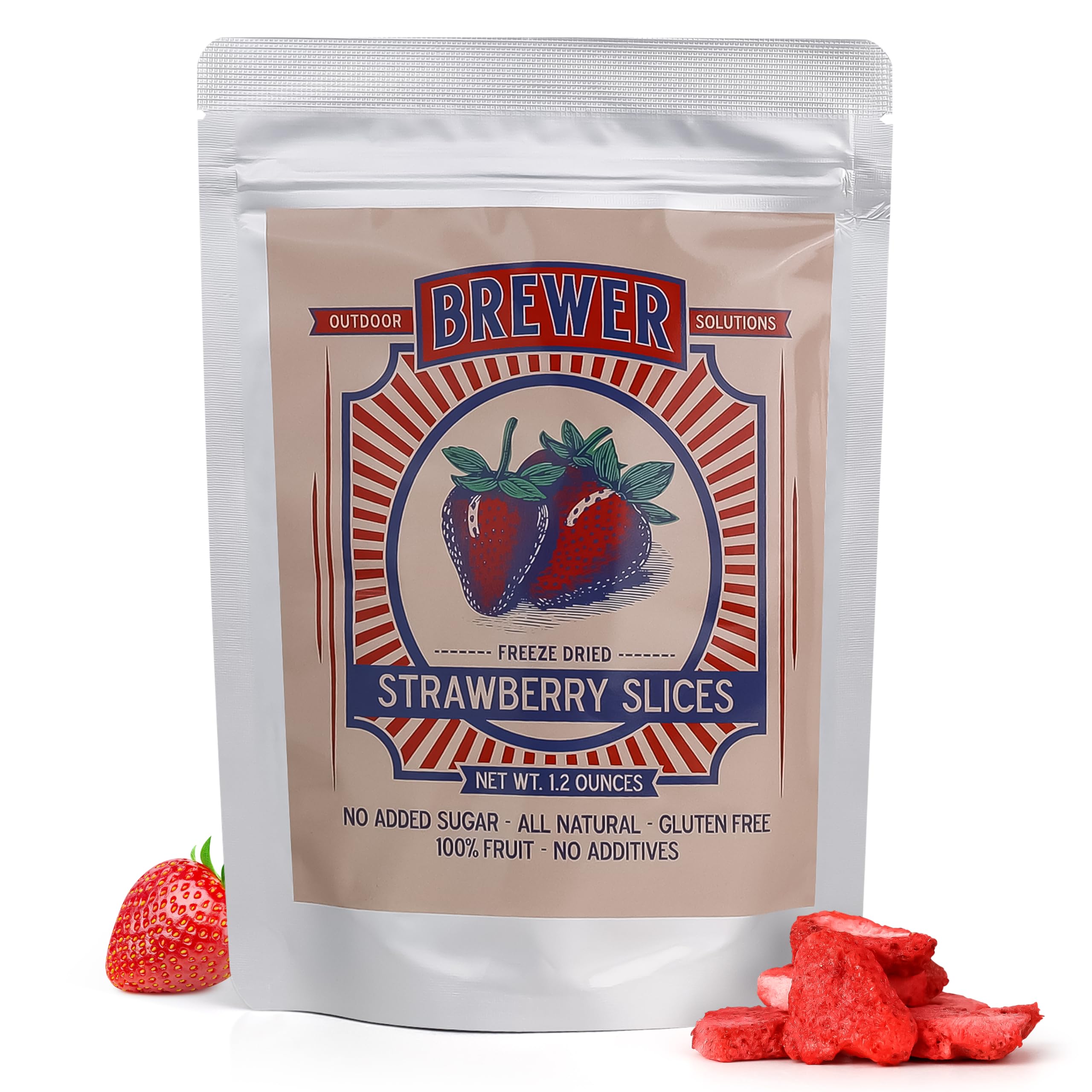Amazon.com: Brewer Outdoor Solutions Freeze Dried Strawberry Slices ...