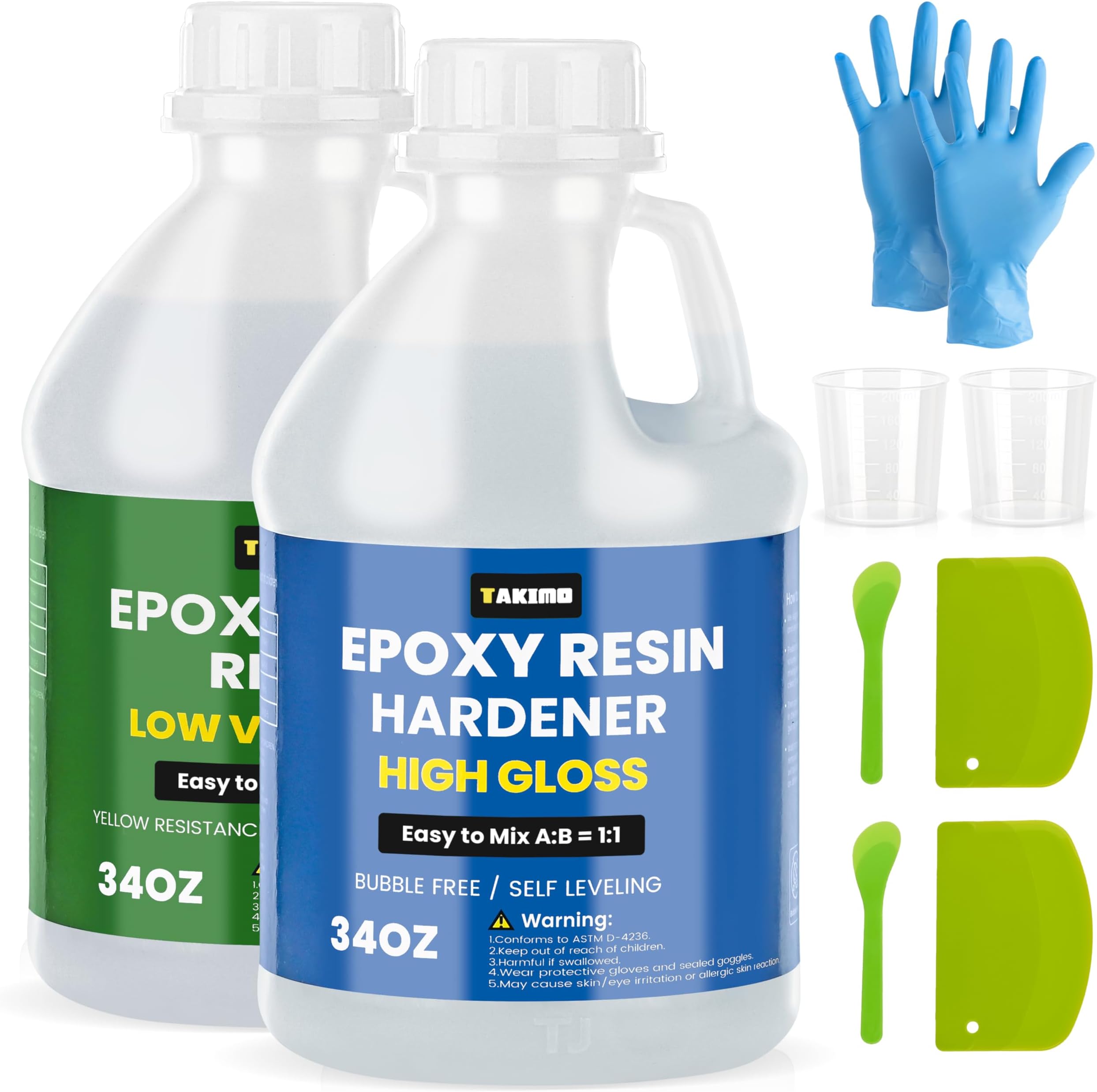 Amazon.com: Demorex Epoxy Resin 2 Gallon Kit, Upgraded Crystal Clear ...