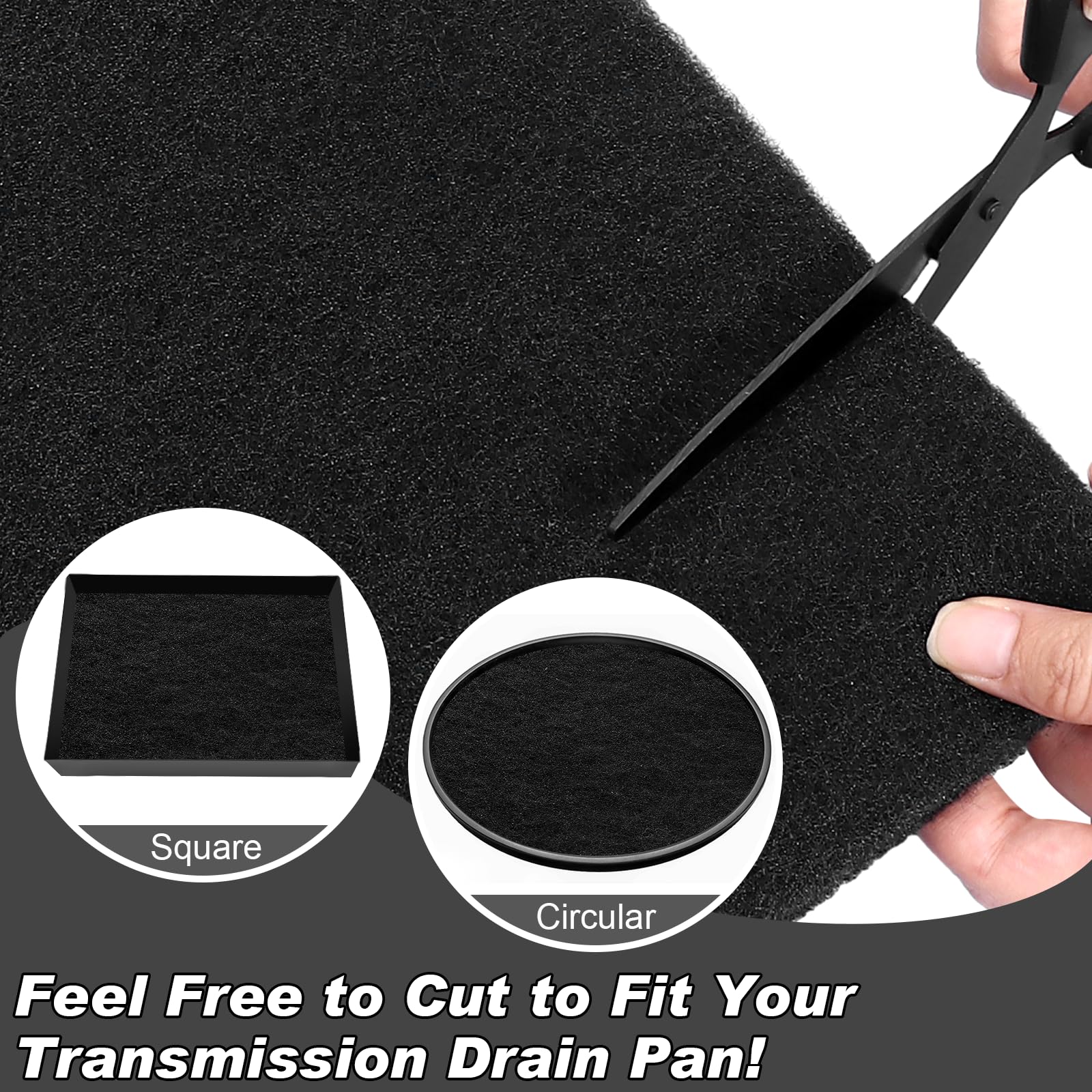 Snapklik.com : 3 Pcs 22 Oil Drain Splash Pad, Heat-Resistant Square No ...