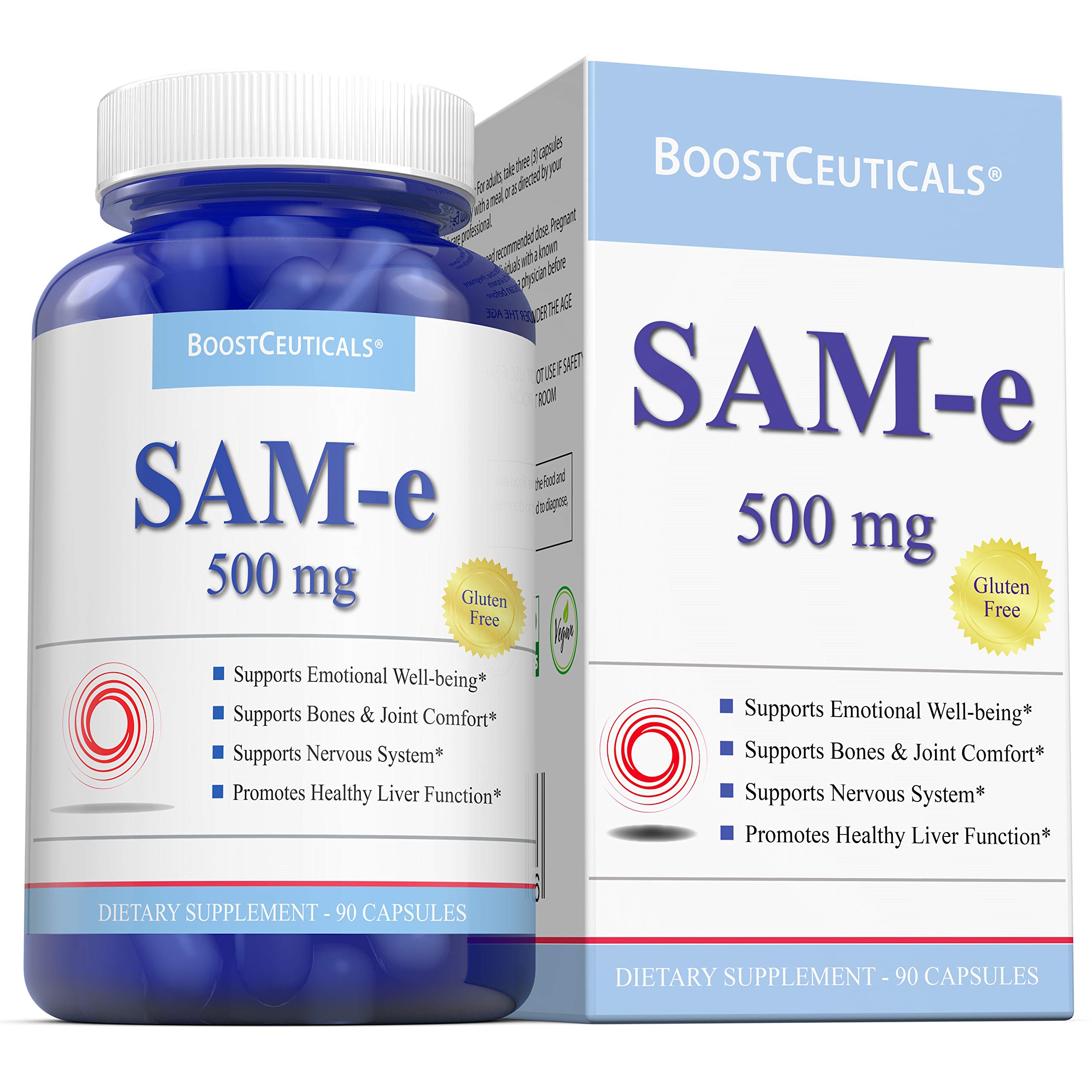 Boostceuticals Sam E 90 1500mg Daily Dose Ideal No Additives ...
