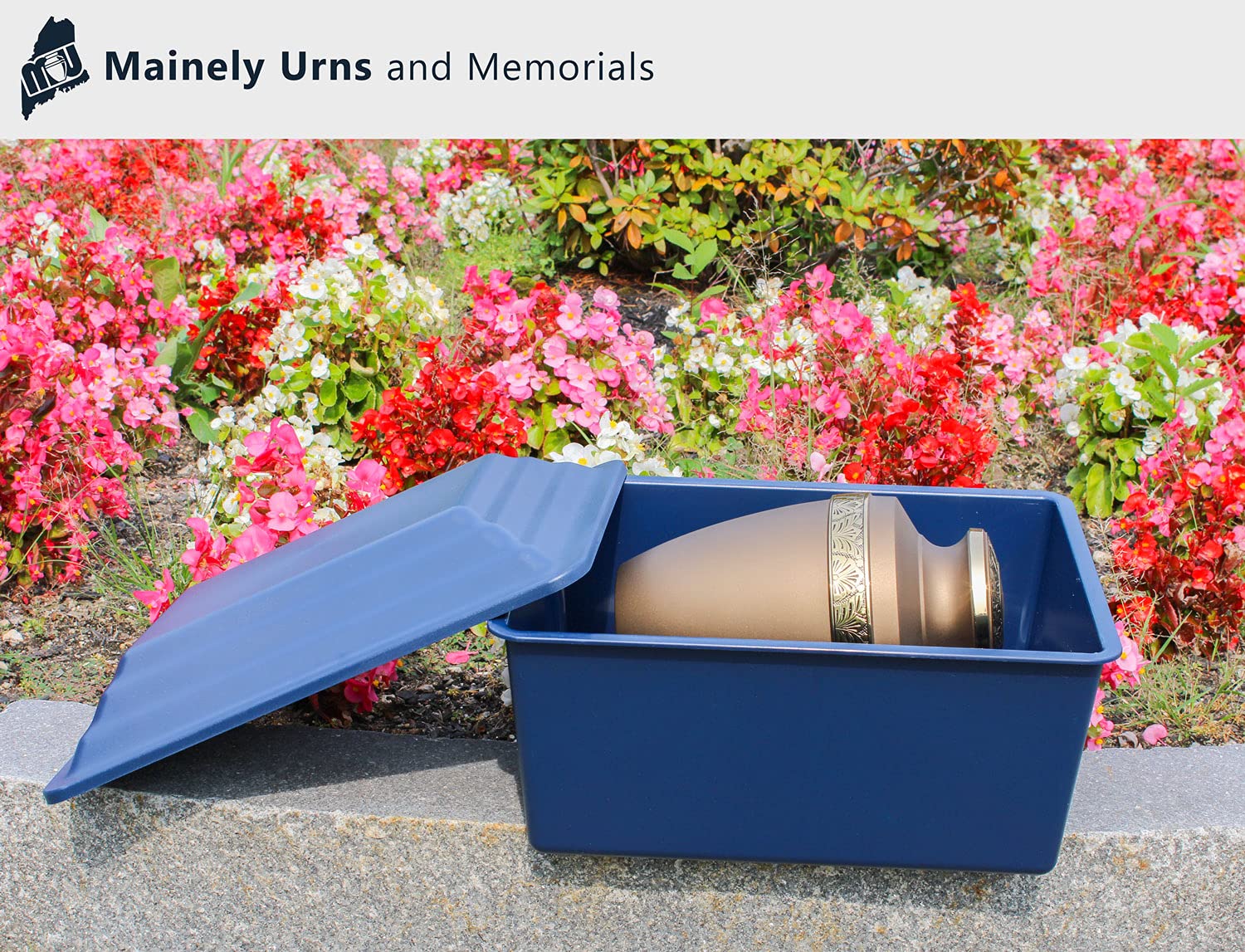 Safeguard Durable Polymer Burial Urn Vault - Urn Vault for Ground ...