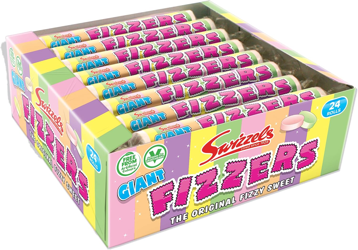 Swizzels Giant Original Fizzer Sweets Vegan Friendly Sweets Delicious ...