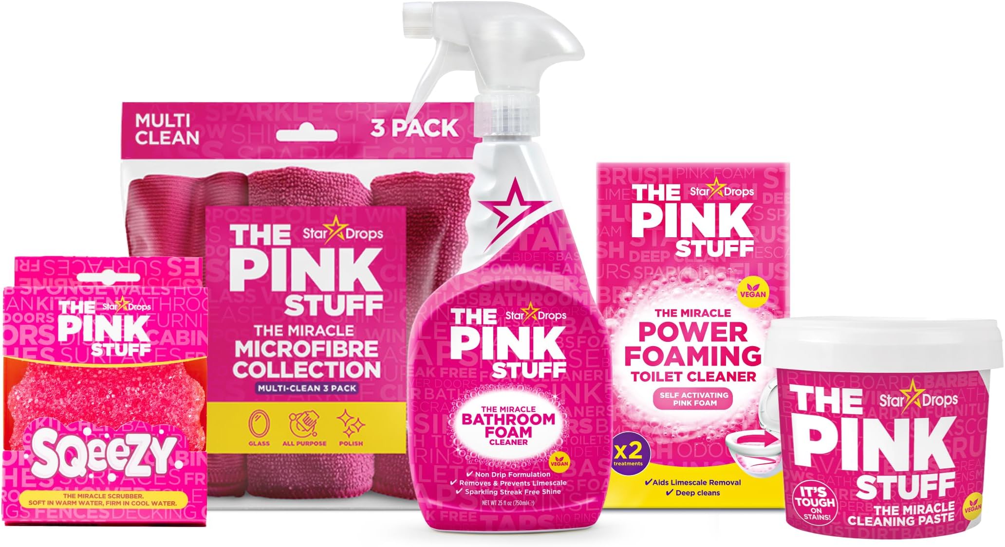 Amazon.com: The Pink Stuff The Miracle Bathroom Foam Cleaner : Health ...