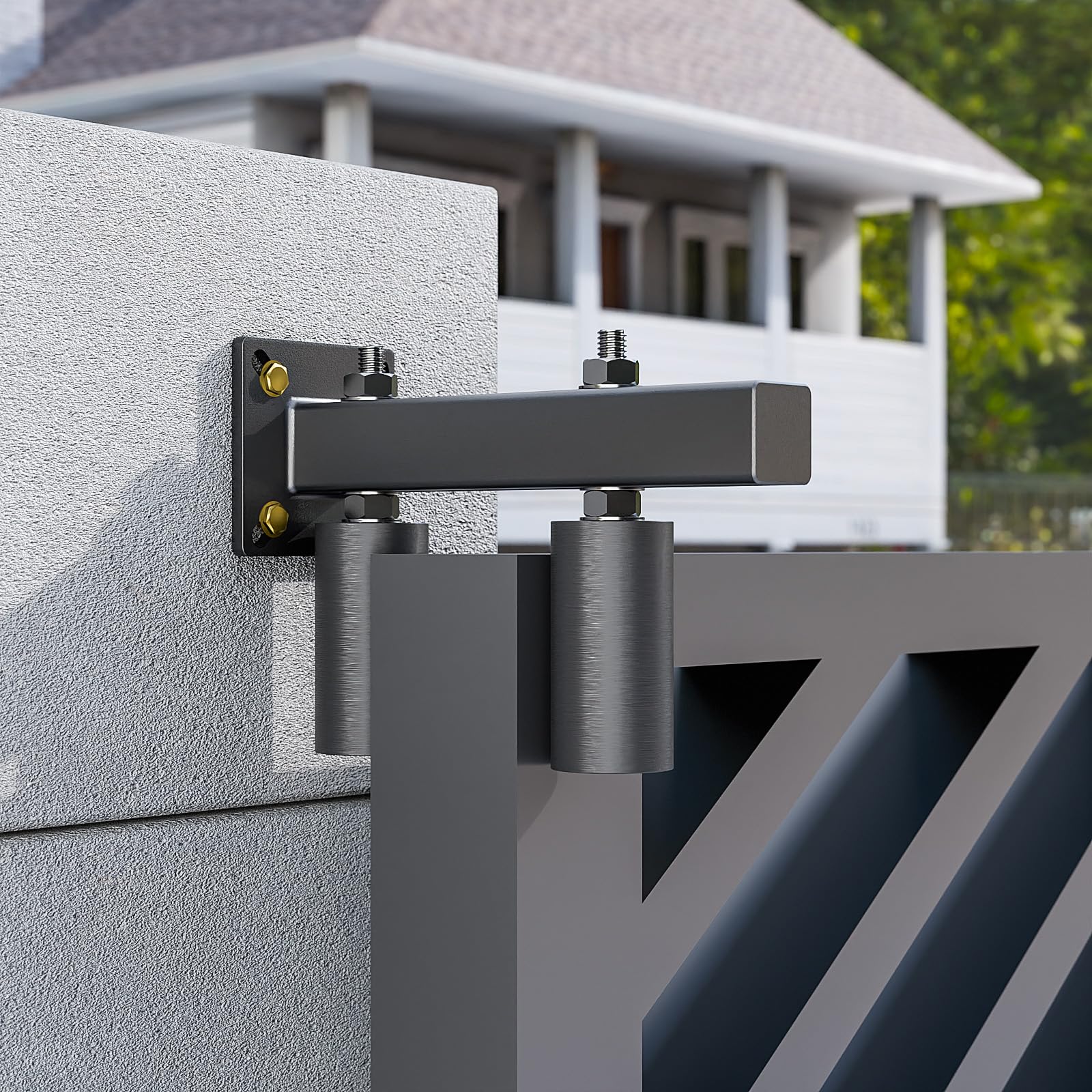 Snapklik.com : Adjustable 4" Slide Gate Guide Roller, Rust Proof Heavy ...