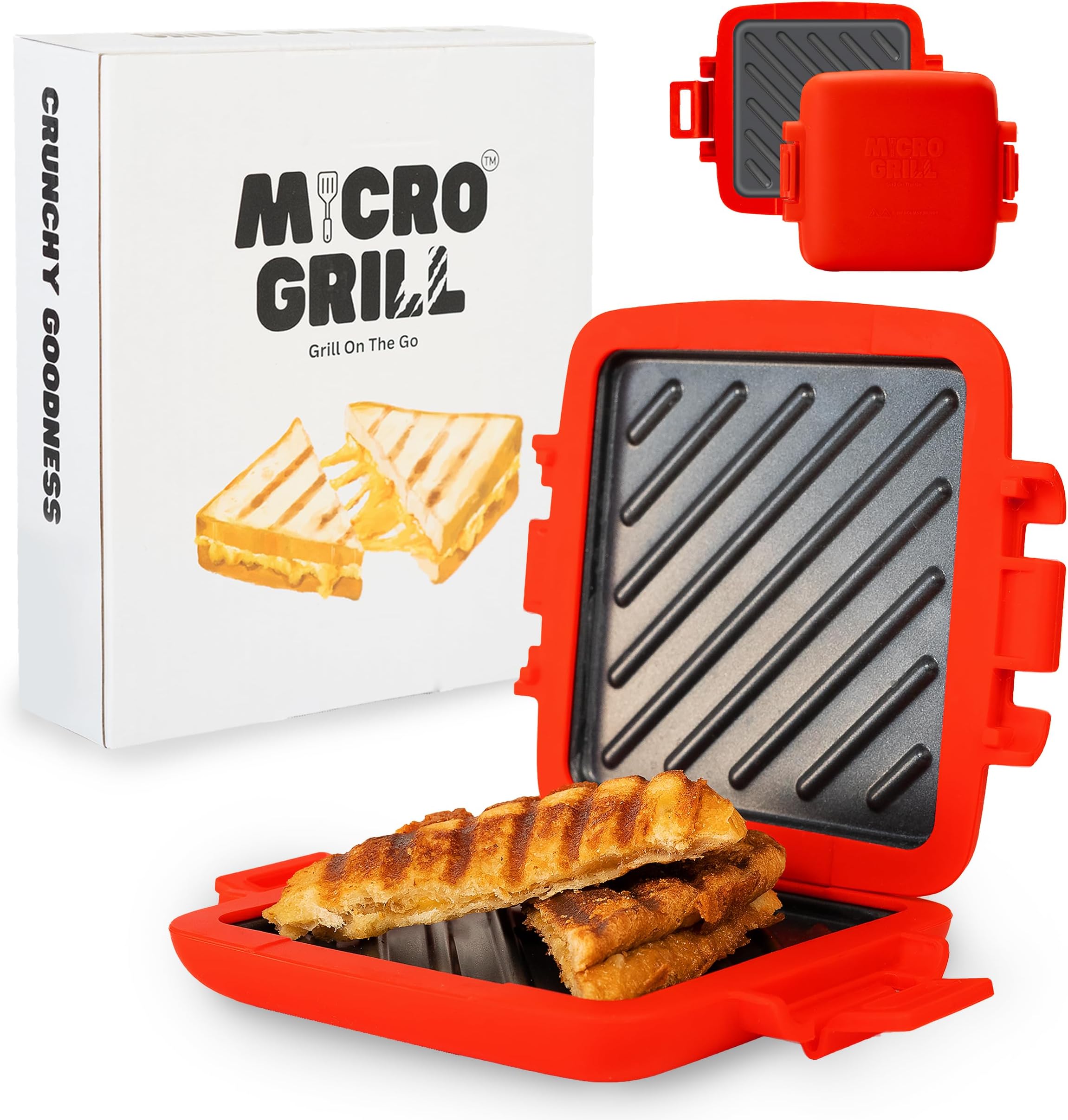 Amazon.com: Micro Grill | Microwave Sandwich Maker - Grilled Cheese ...