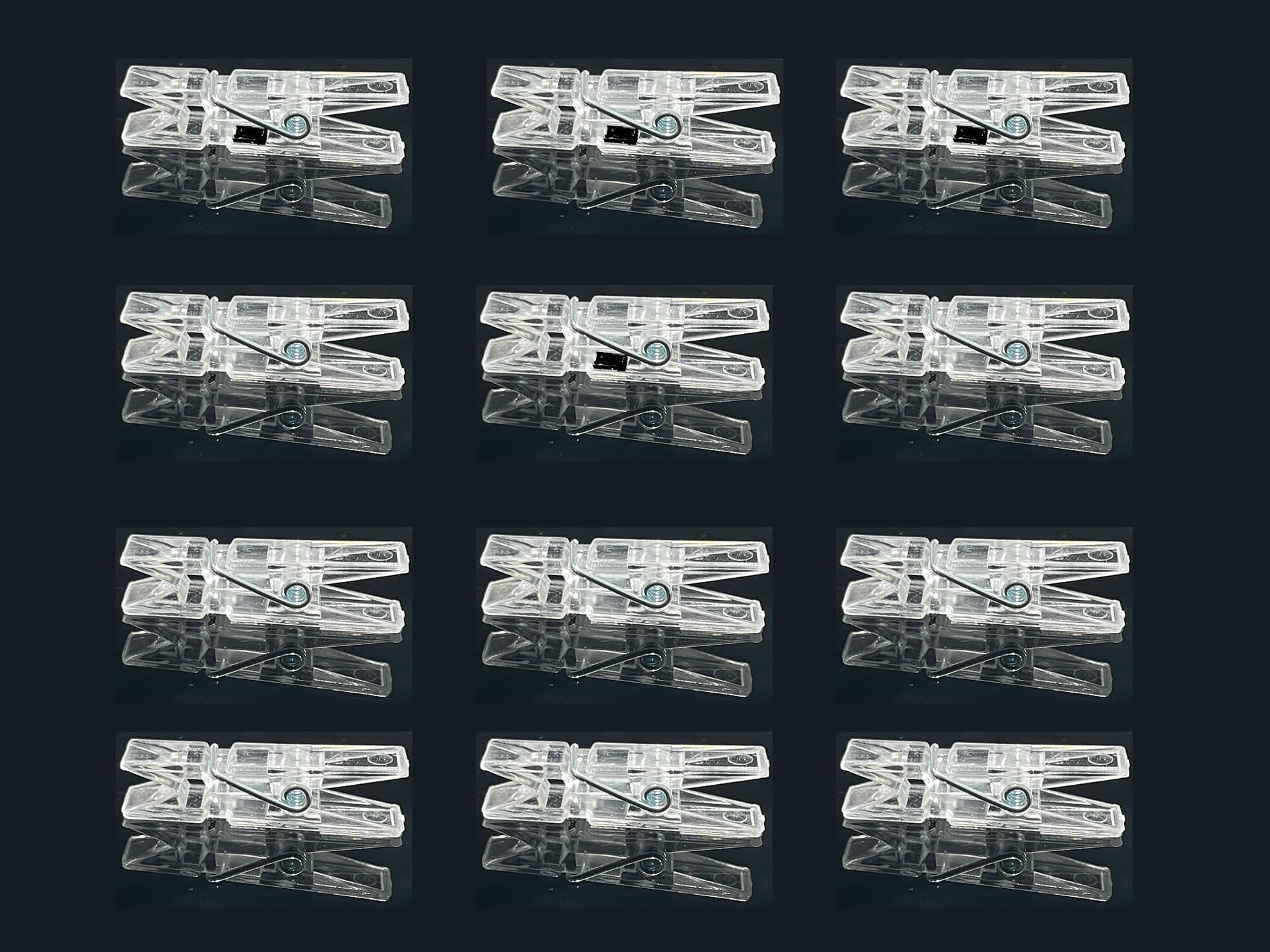 Amazon.com: 20Pcs Clear Plastic Clothes Pins,Clothes Line String Clips ...