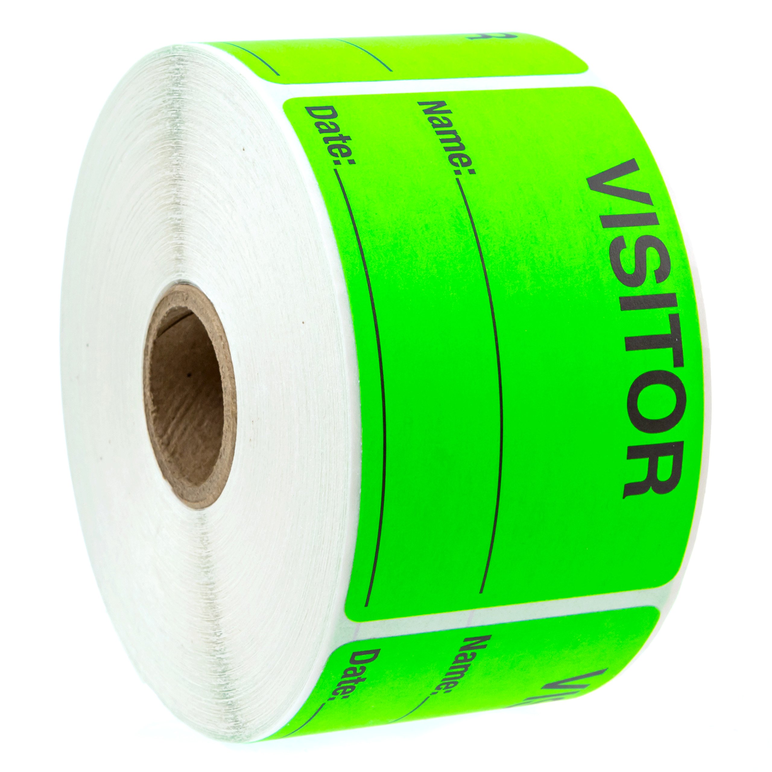 Snapklik.com : Green Visitor Pass / 500 Fluorescent Green Visitor ...
