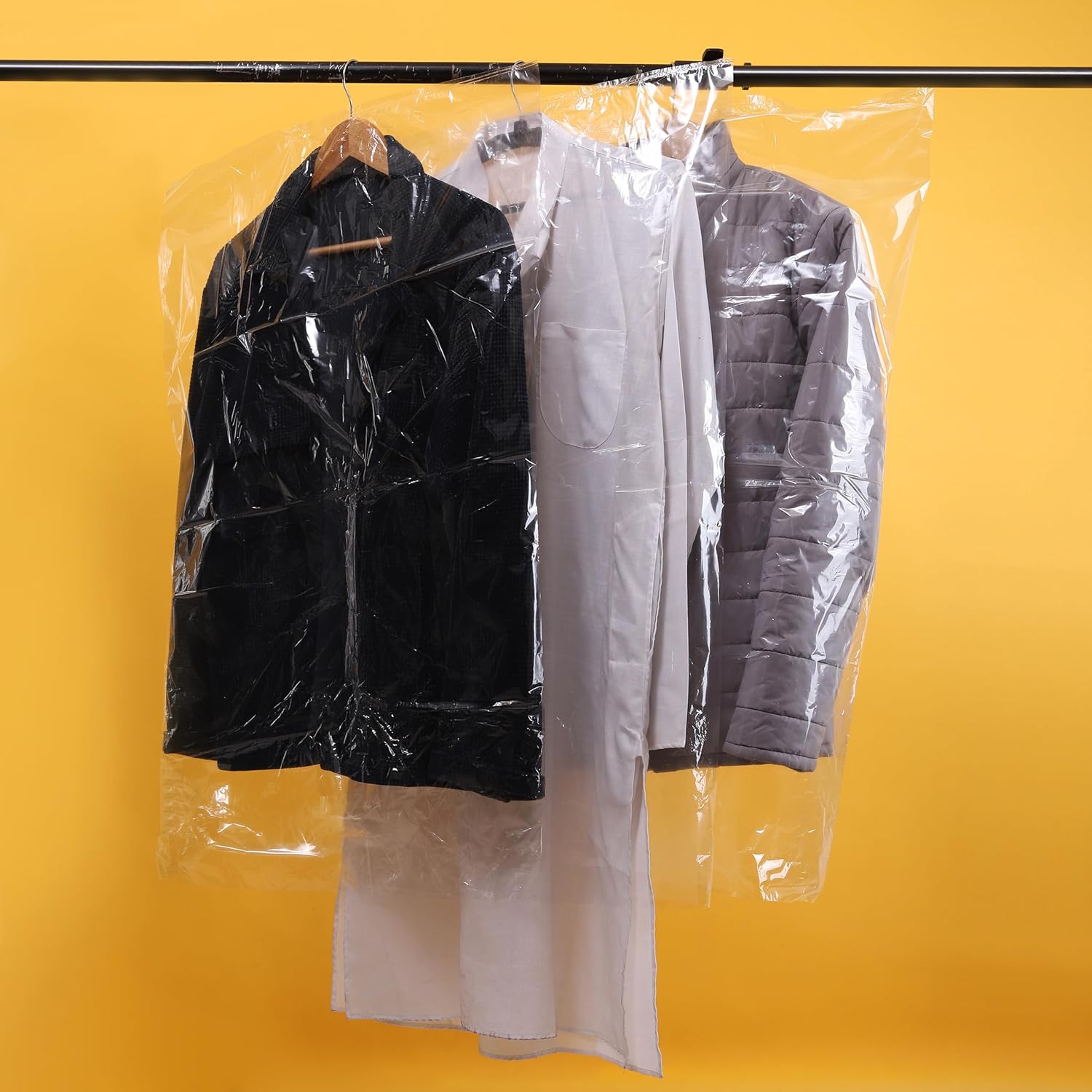 Paquete de 15 bolsas protectoras de plástico transparente de 35.4 ...