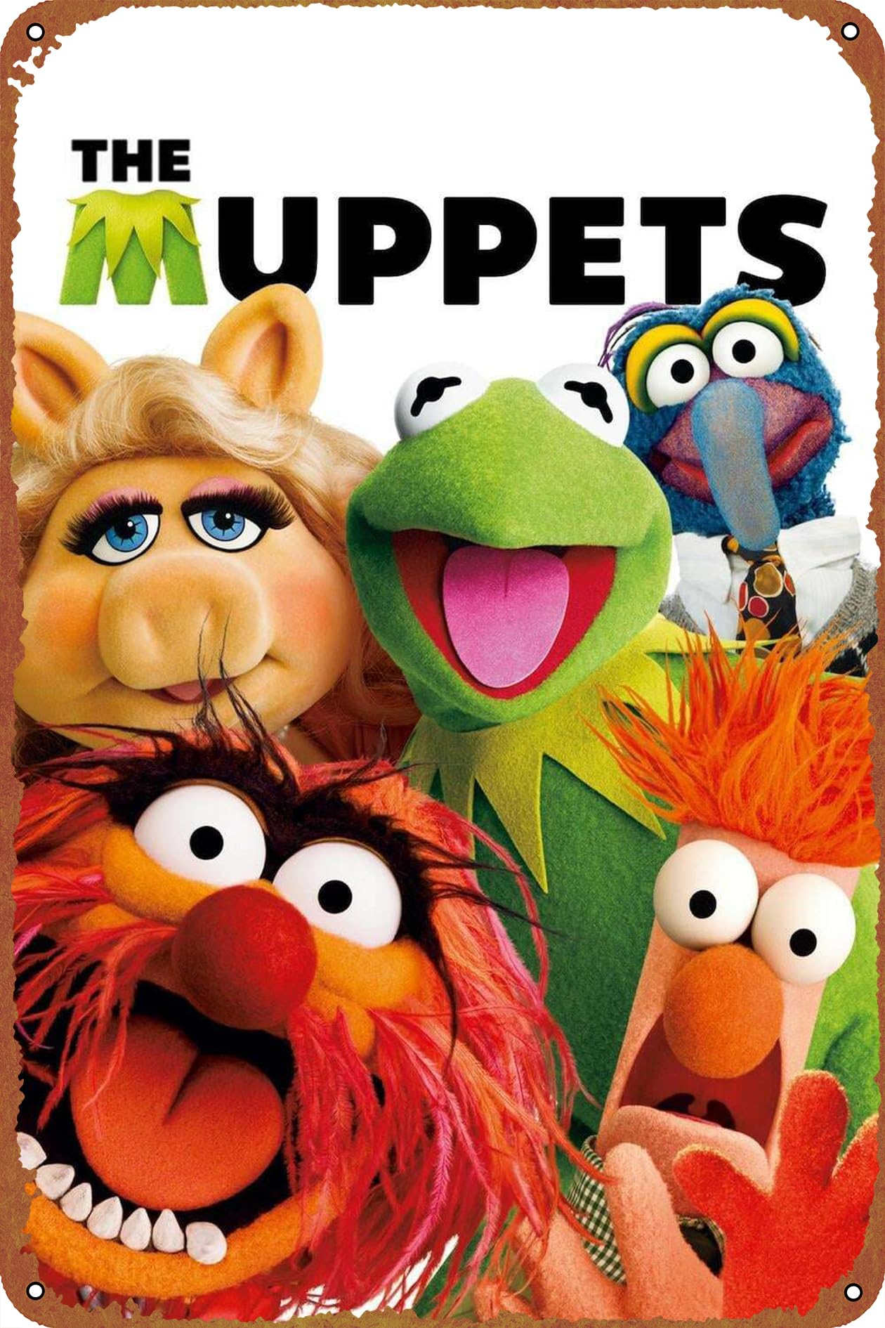 Amazon.com: The Muppets Movie Poster Creative Tin Sign Metal Sign Retro ...