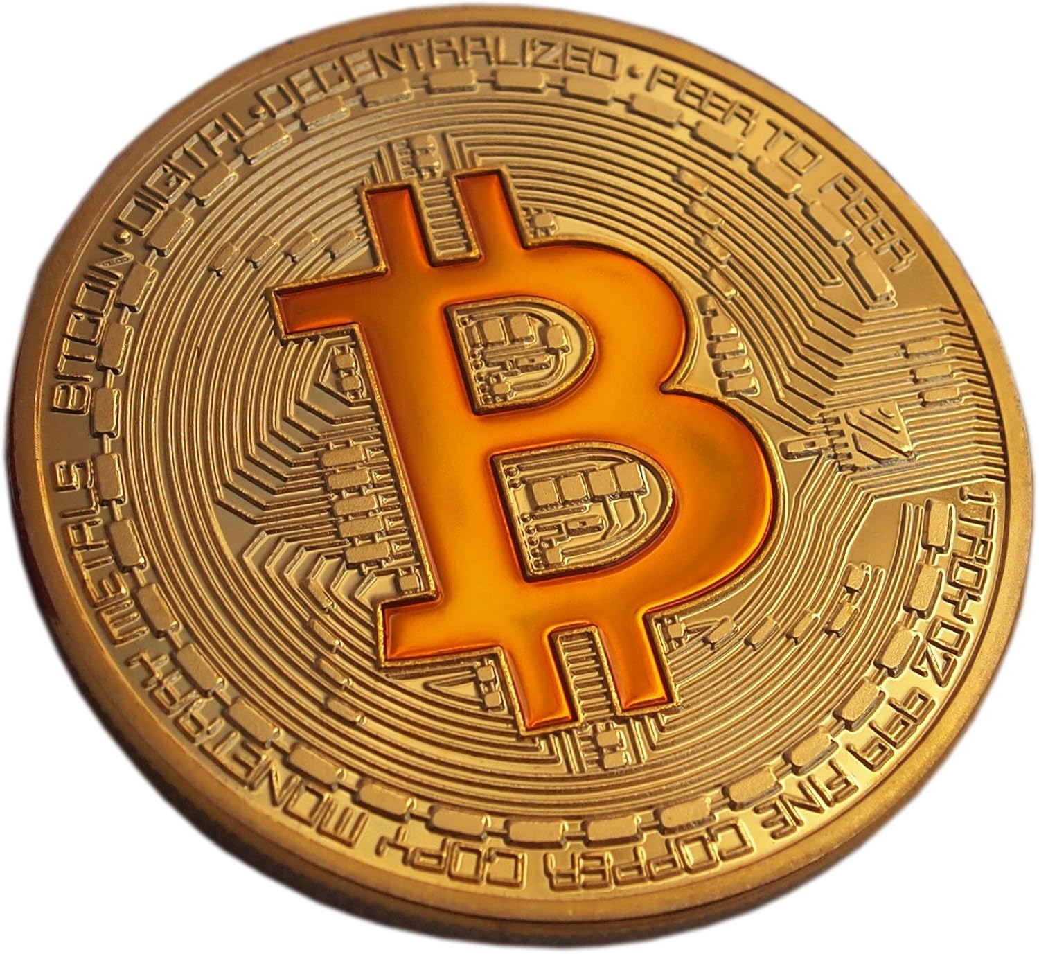 Rare Bitcoin Gold Color Coin collectable & Commemorative high Quality ...