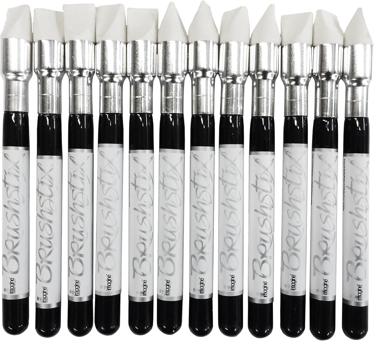 Amazon.com: Imagine Crafts Paint Brushstix 12-Pack Mixed Media Paint ...