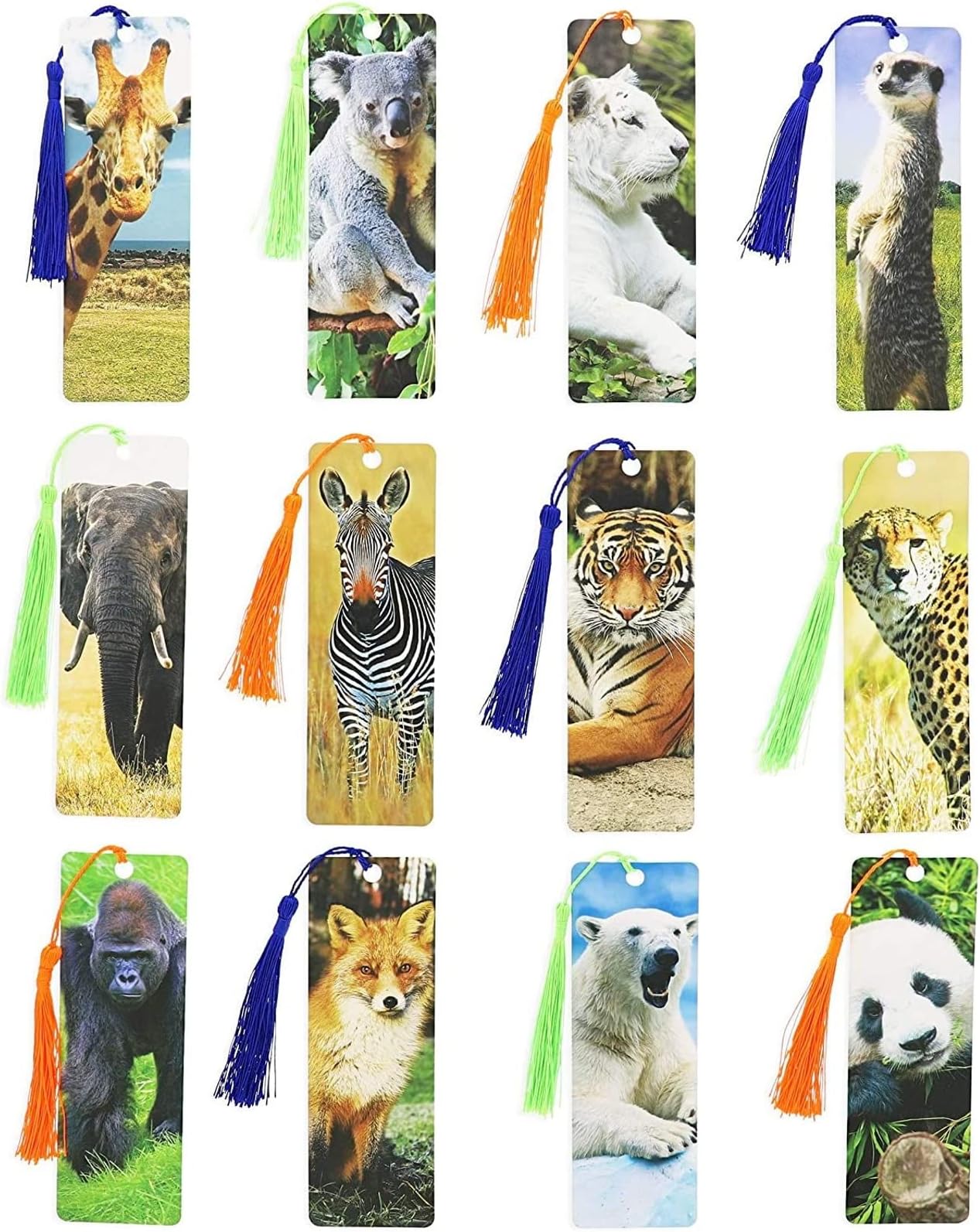Amazon.com : Bright Creations 72 Pack Wildlife Animal Bookmarks with ...