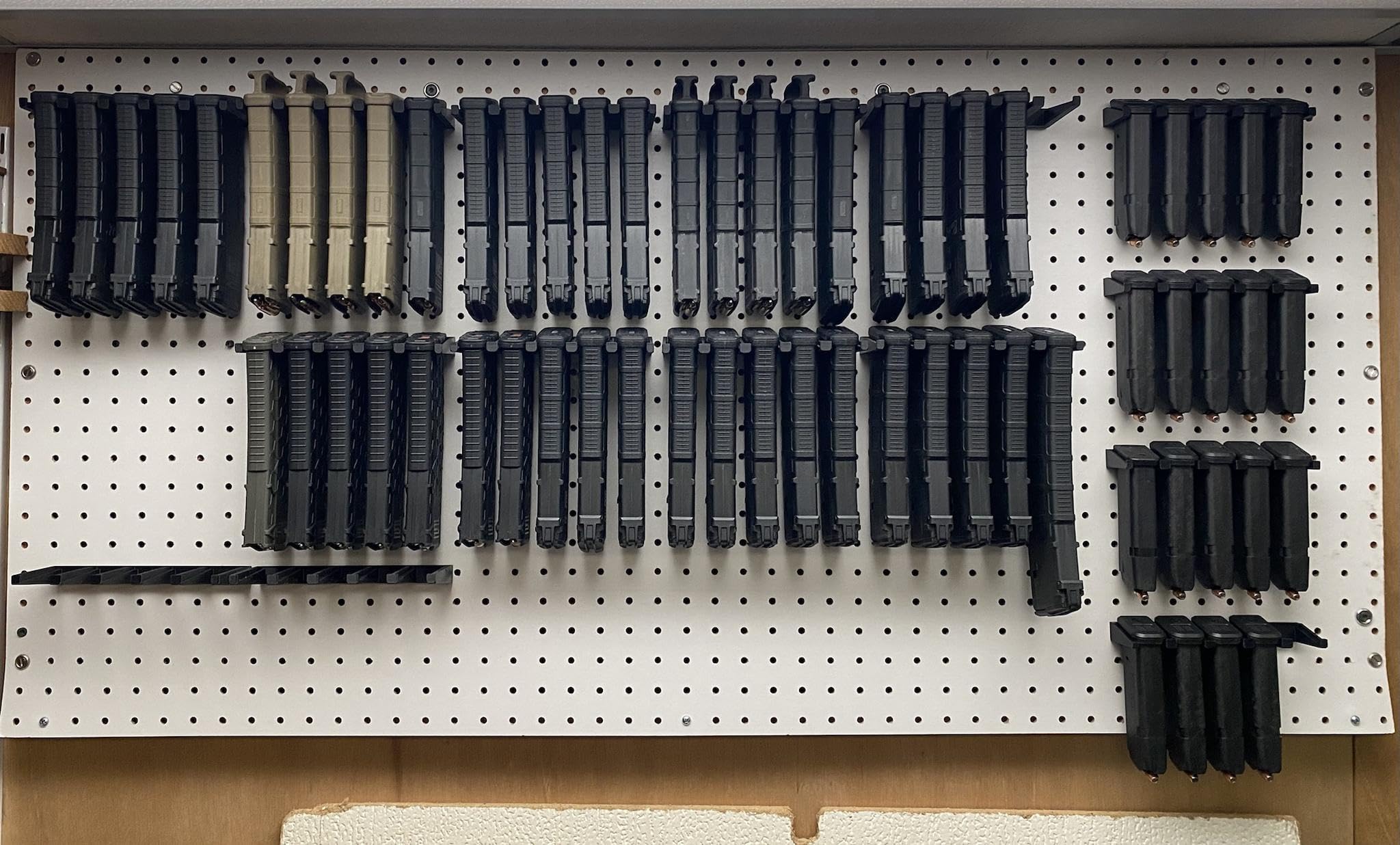 Skadis Board Mount For AR 15 556 Metal Mags - Pegboard / IKEA Skadis ...