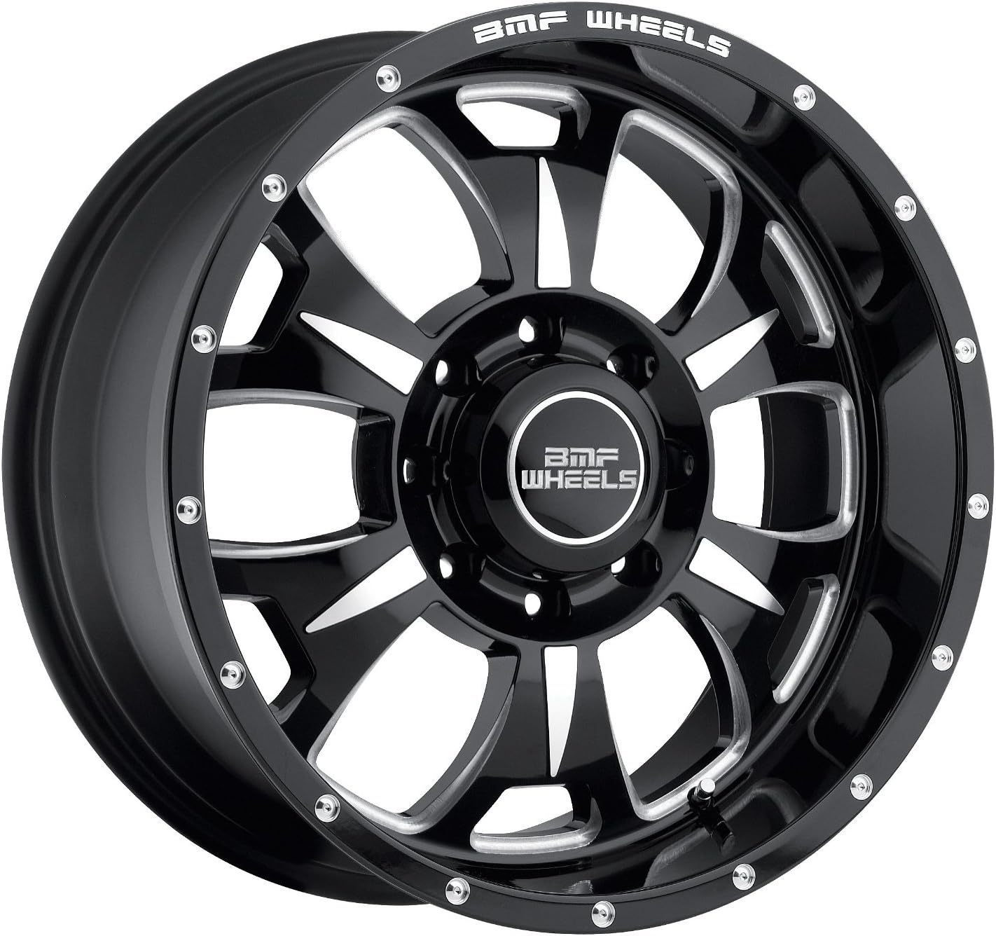Amazon.com: BMF Wheels M-80 Death Metal Black - 20 x 9 Inch Wheel ...