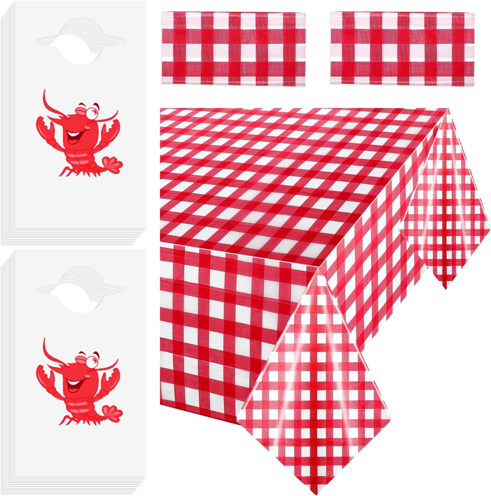 Amazon.com: APOWBLS Crawfish Boil Party Tablecloth Decorations ...