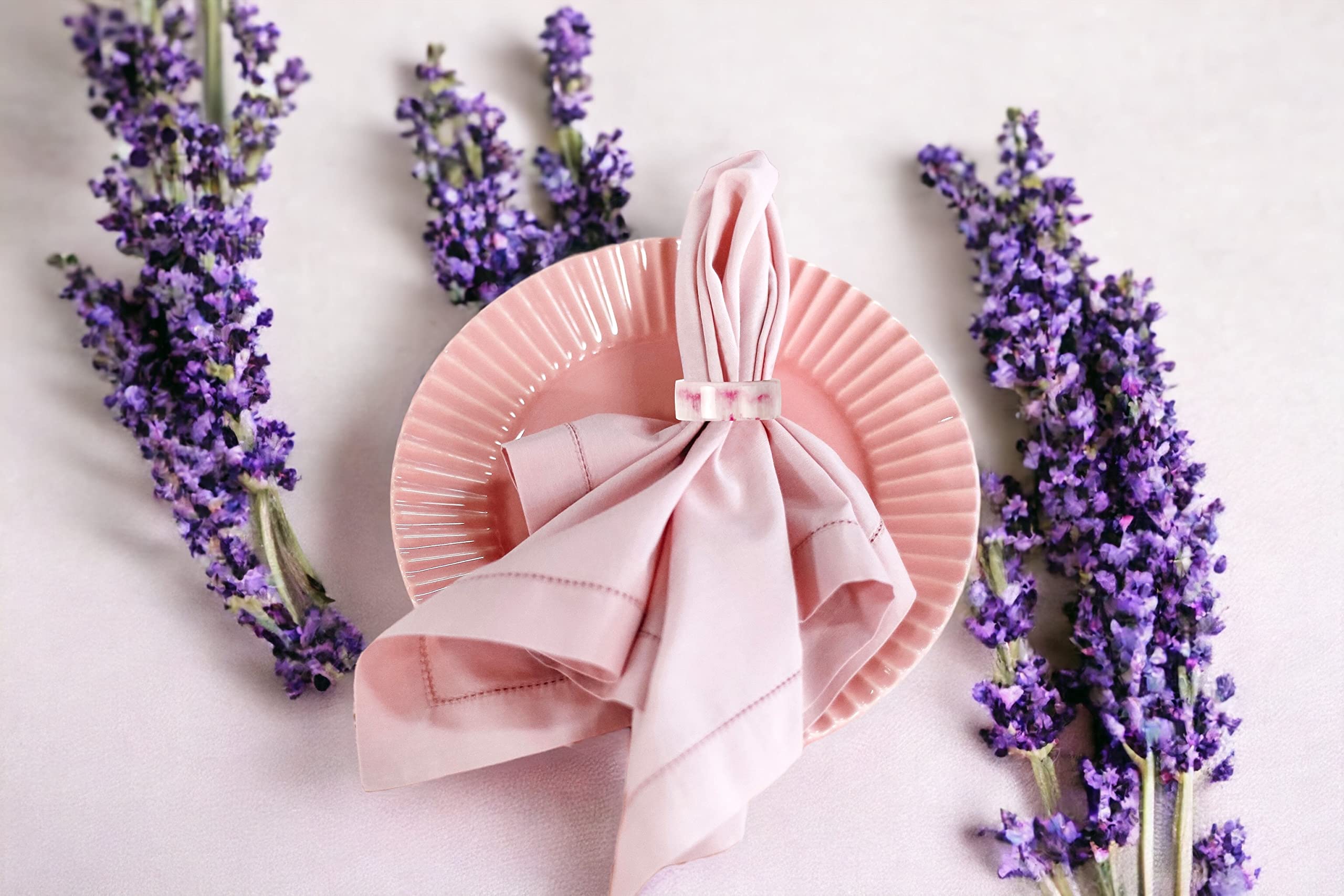 Napkin Rings Set of 12, Pastel Napkin Holders, Napkin Rings Bulk for ...