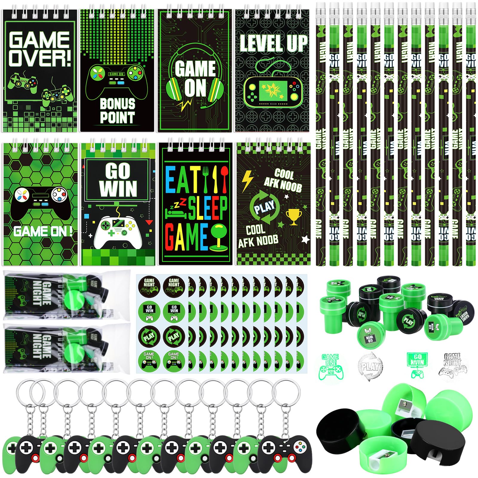 Amazon.com: TecUnite 84 Pcs Video Game Party Favors Birthday Supplies ...