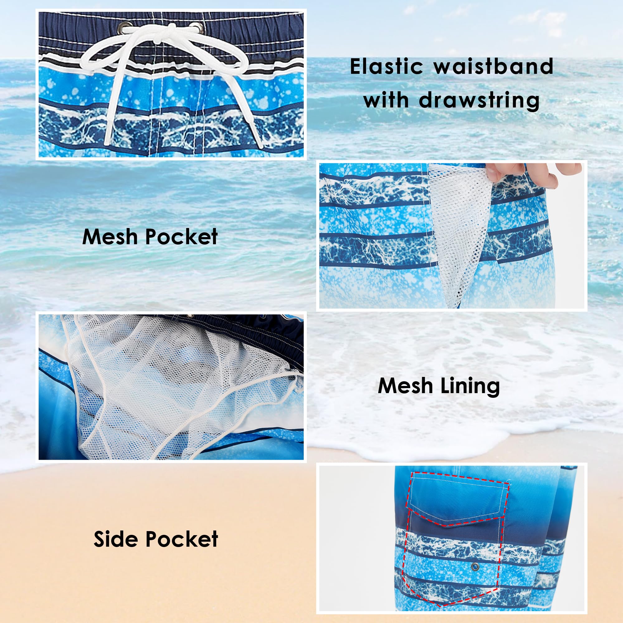 Snapklik.com : Scotamalone Mens Swim Trunks Swimming Shorts Swimwear ...