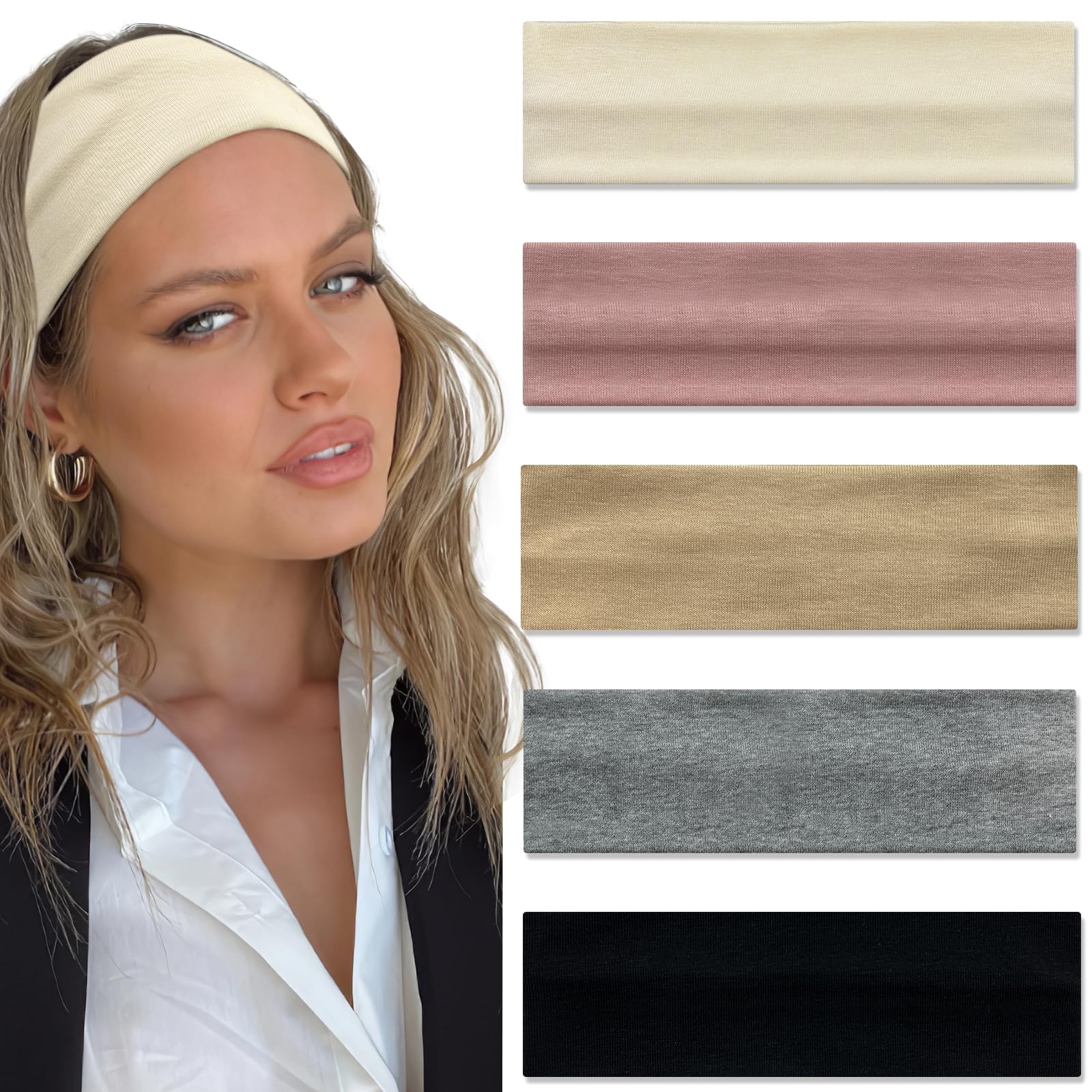 Amazon.com : Trnerm Headbands for Women 5Pcs Head Bands for Women's ...