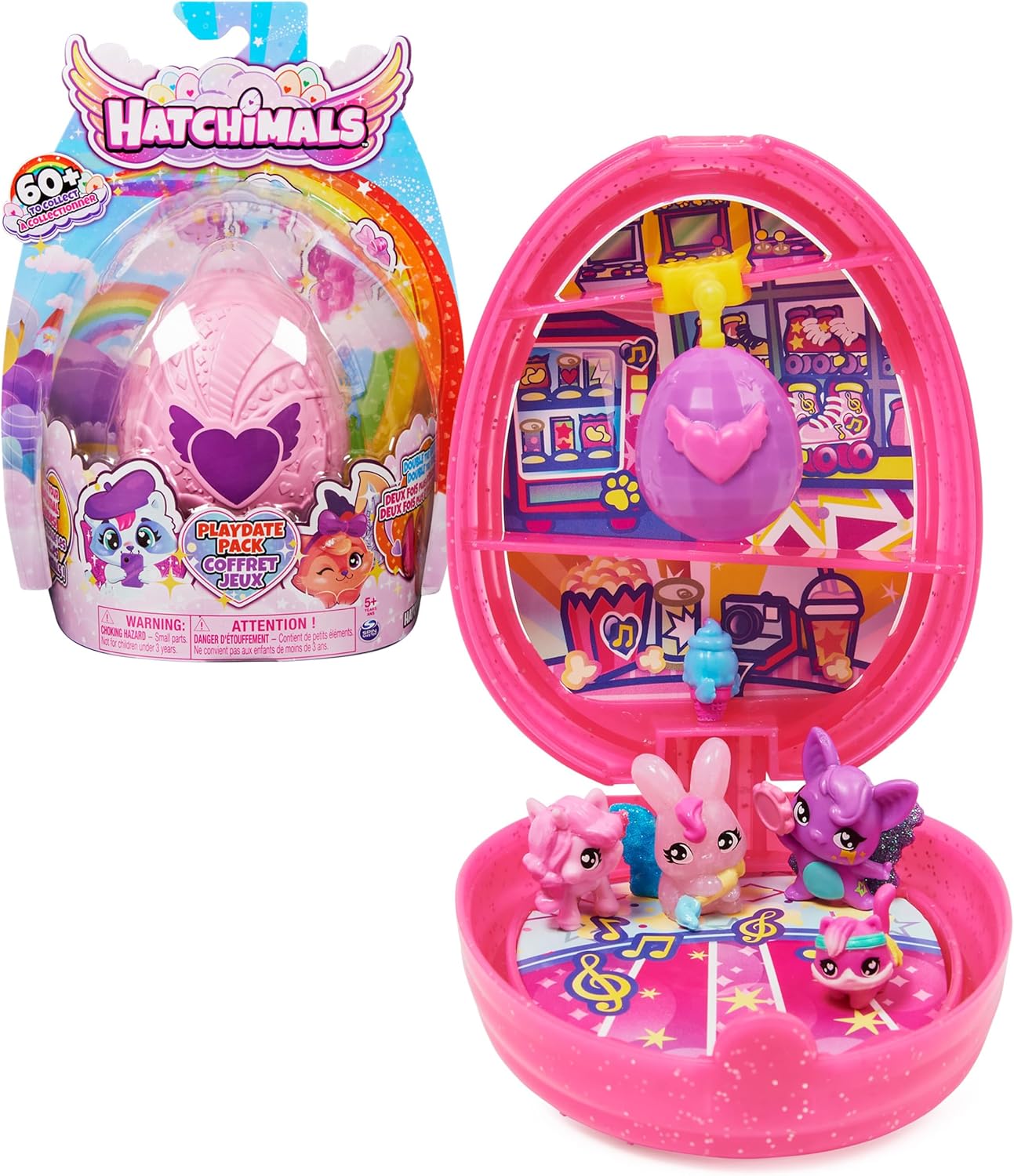 Amazon.com: Hatchimals CollEGGtibles, Playdate Pack with Egg Playset, 4 ...