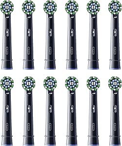 Oral-B Pro Cross Action Electric Toothbrush Head, X-Shape and Angled Bristles for Deeper Plaque ...