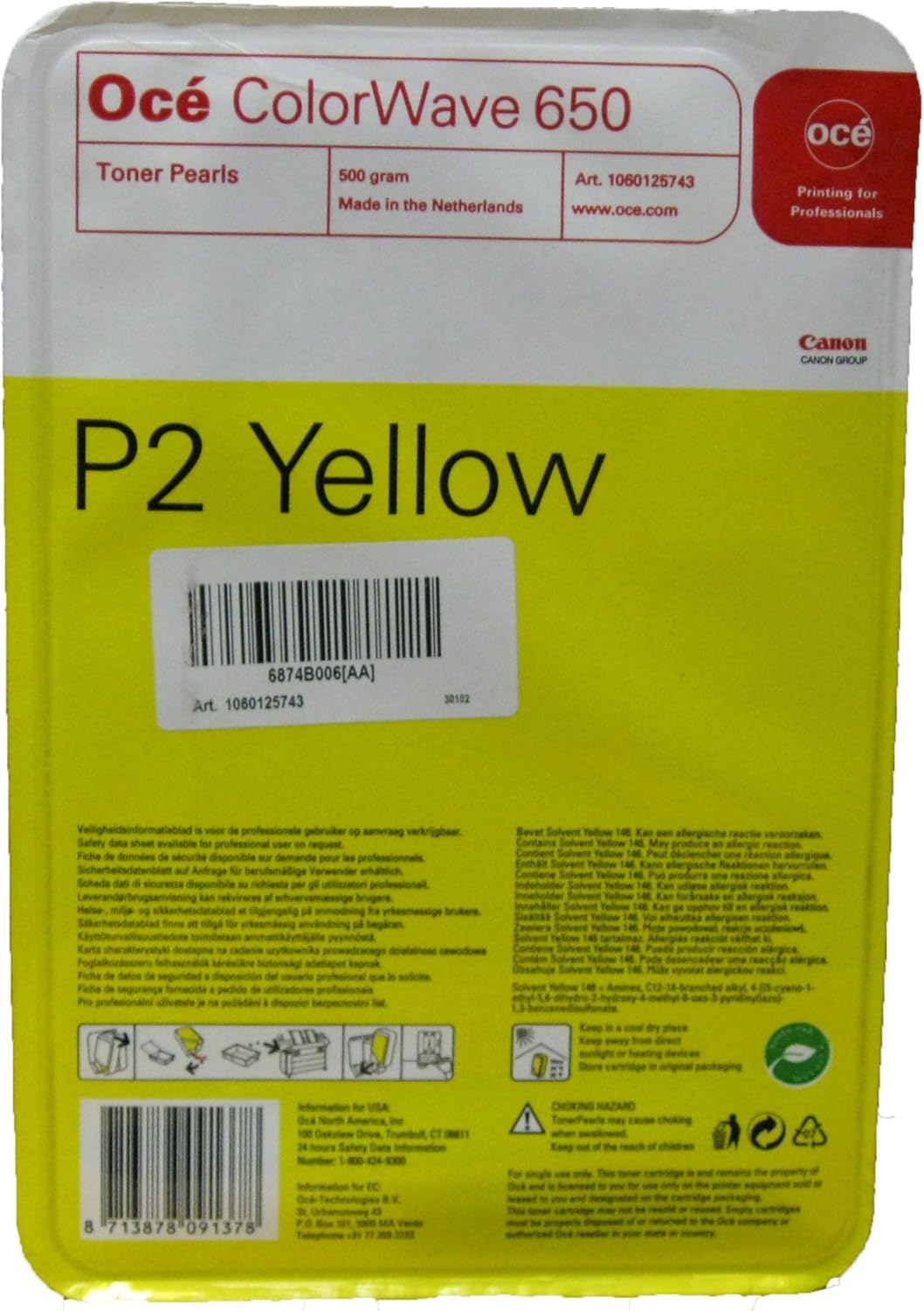 Amazon.com: Oce Colorwave 650 Yellow Toner Pearls P2 : Office Products