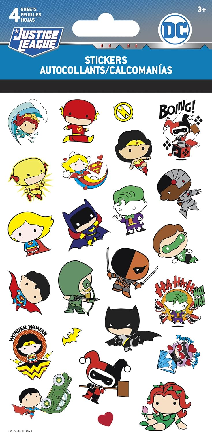 Amazon.com: Trends International DC Chibi Characters Standard Sticker ...