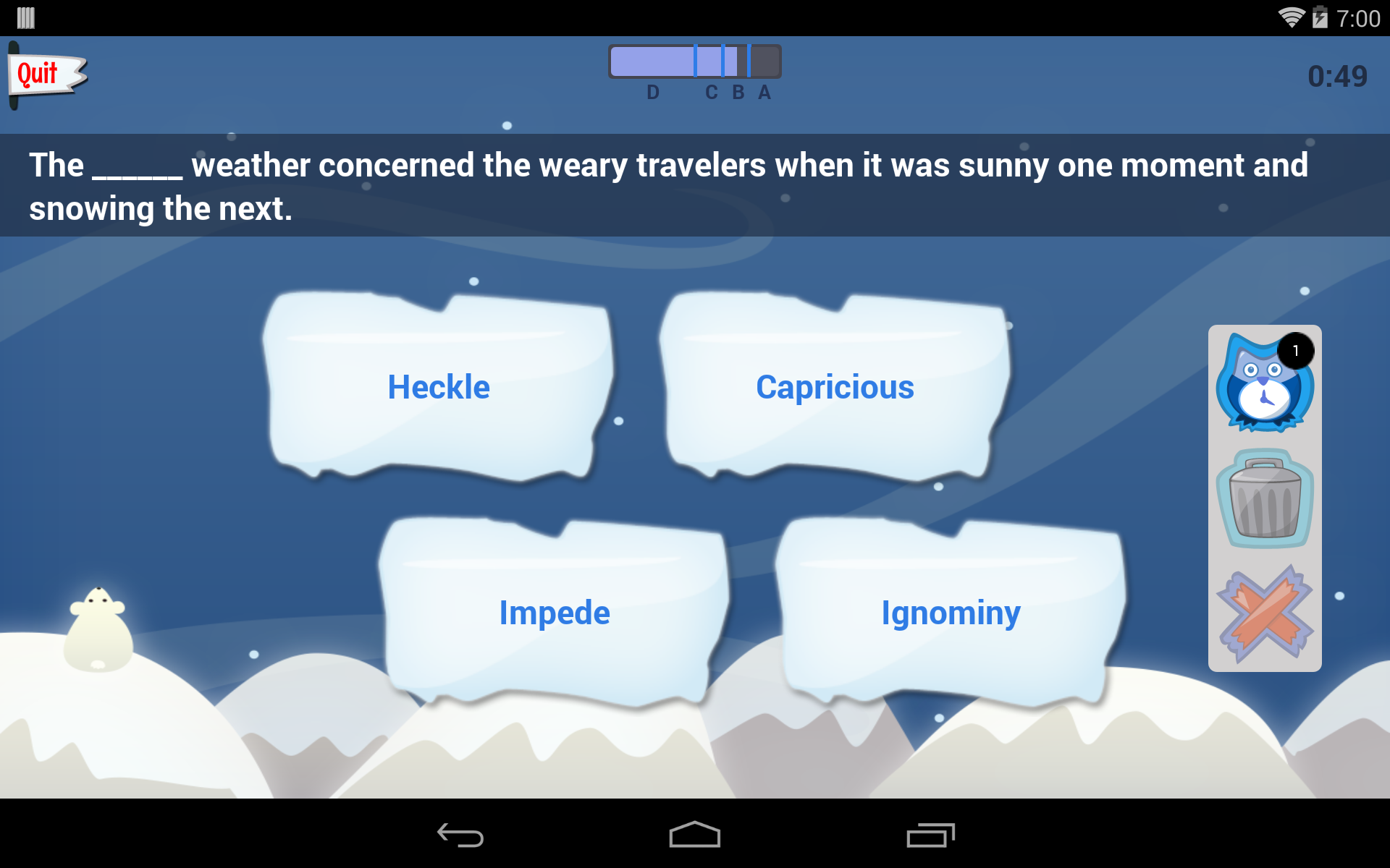 Aplicación 8th Grade Vocab Quest en Amazon Appstore
